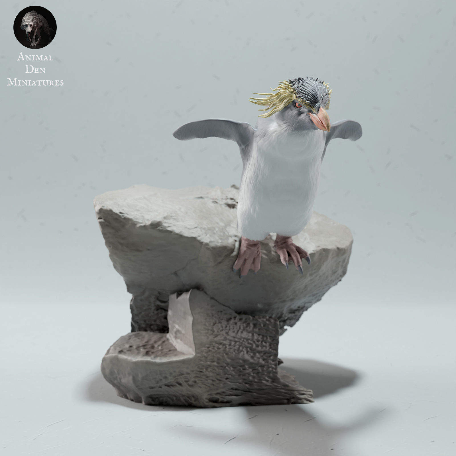 Rockhopper Penguin Jump 3D model 3D printable | CGTrader