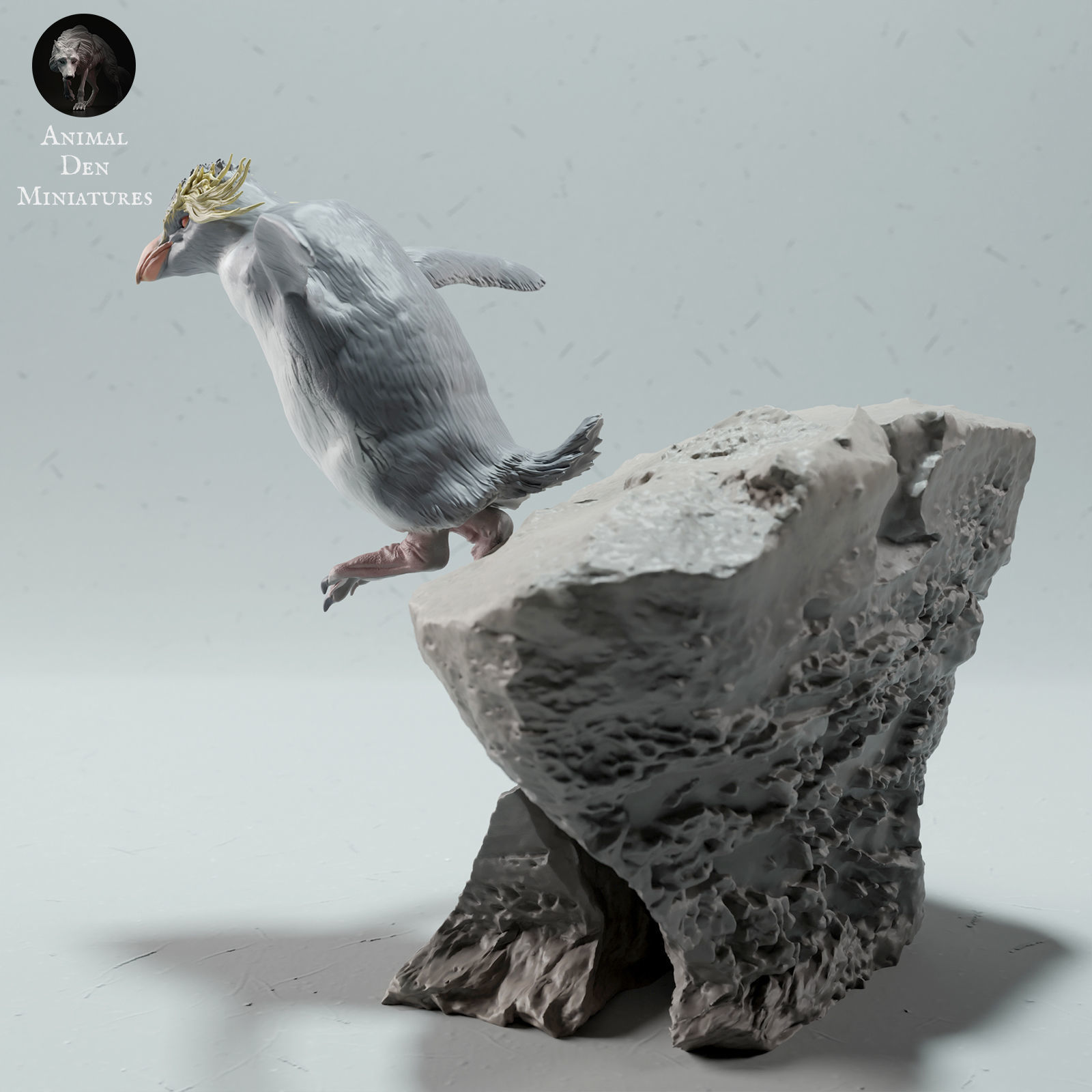Rockhopper Penguin Jump 3D model 3D printable | CGTrader