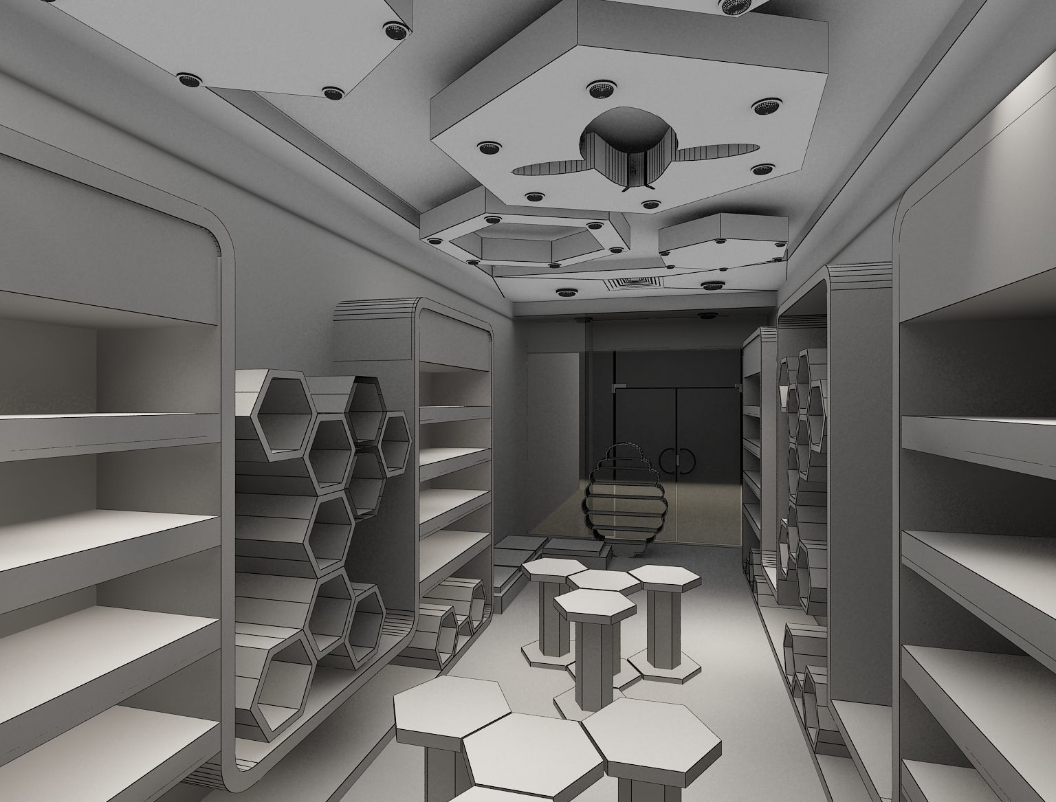 Interior Shop Market 3D model | CGTrader