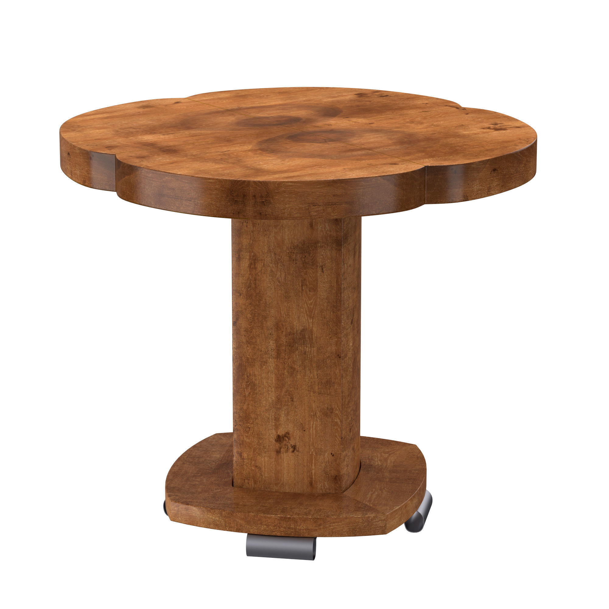 1930S ENGLISH WALNUT OCCASIONAL TABLE 3D model | CGTrader