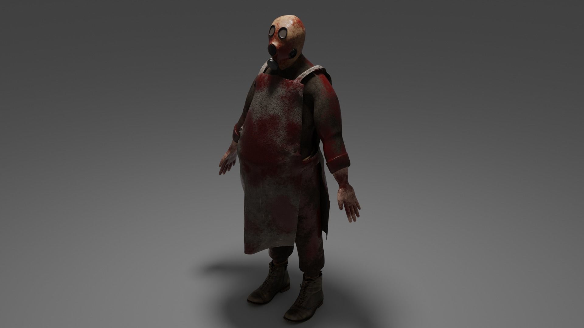 enemy zombie free 3D model animated rigged | CGTrader