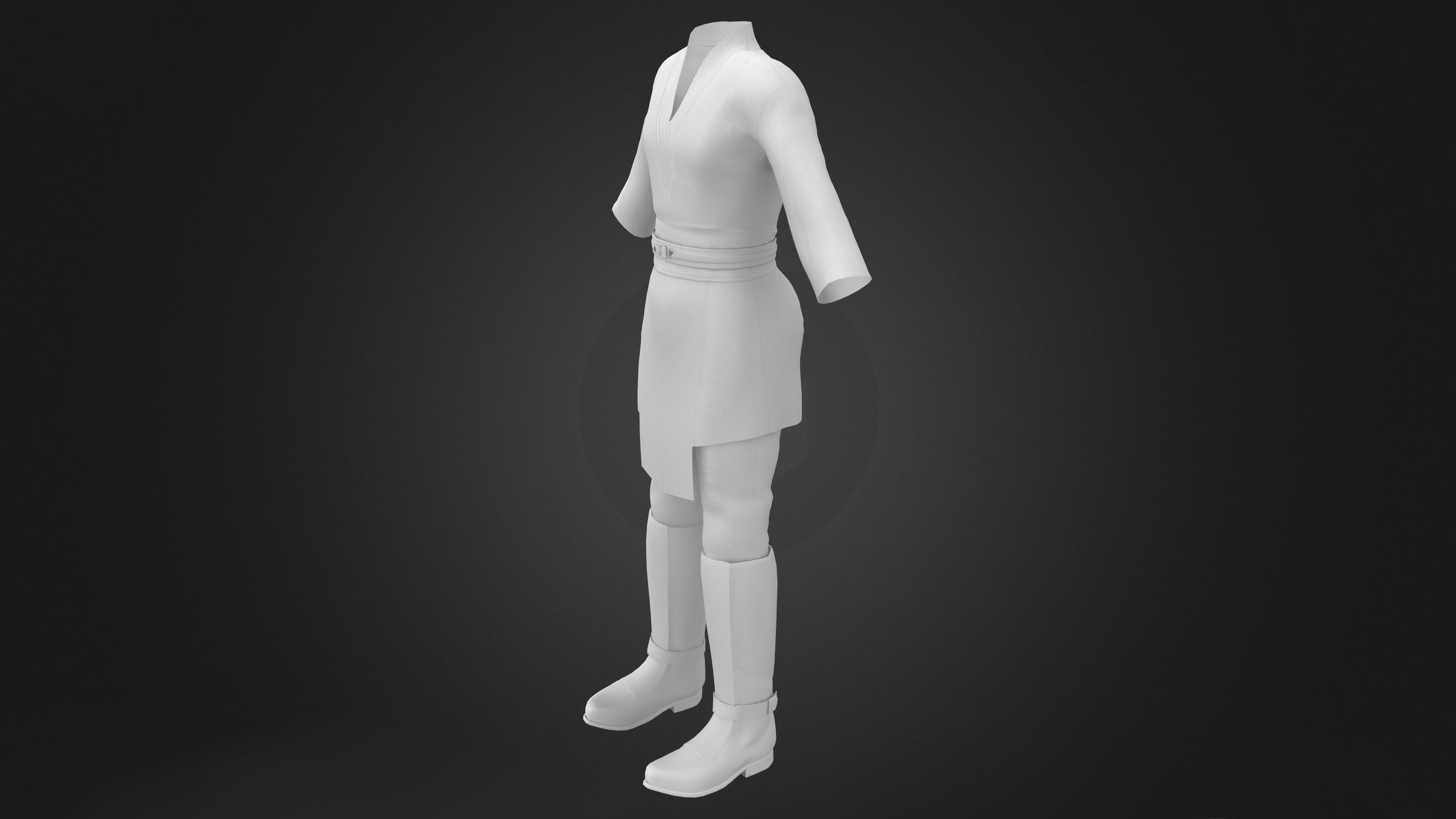 3D model Male Warrior Robes VR / AR / low-poly | CGTrader