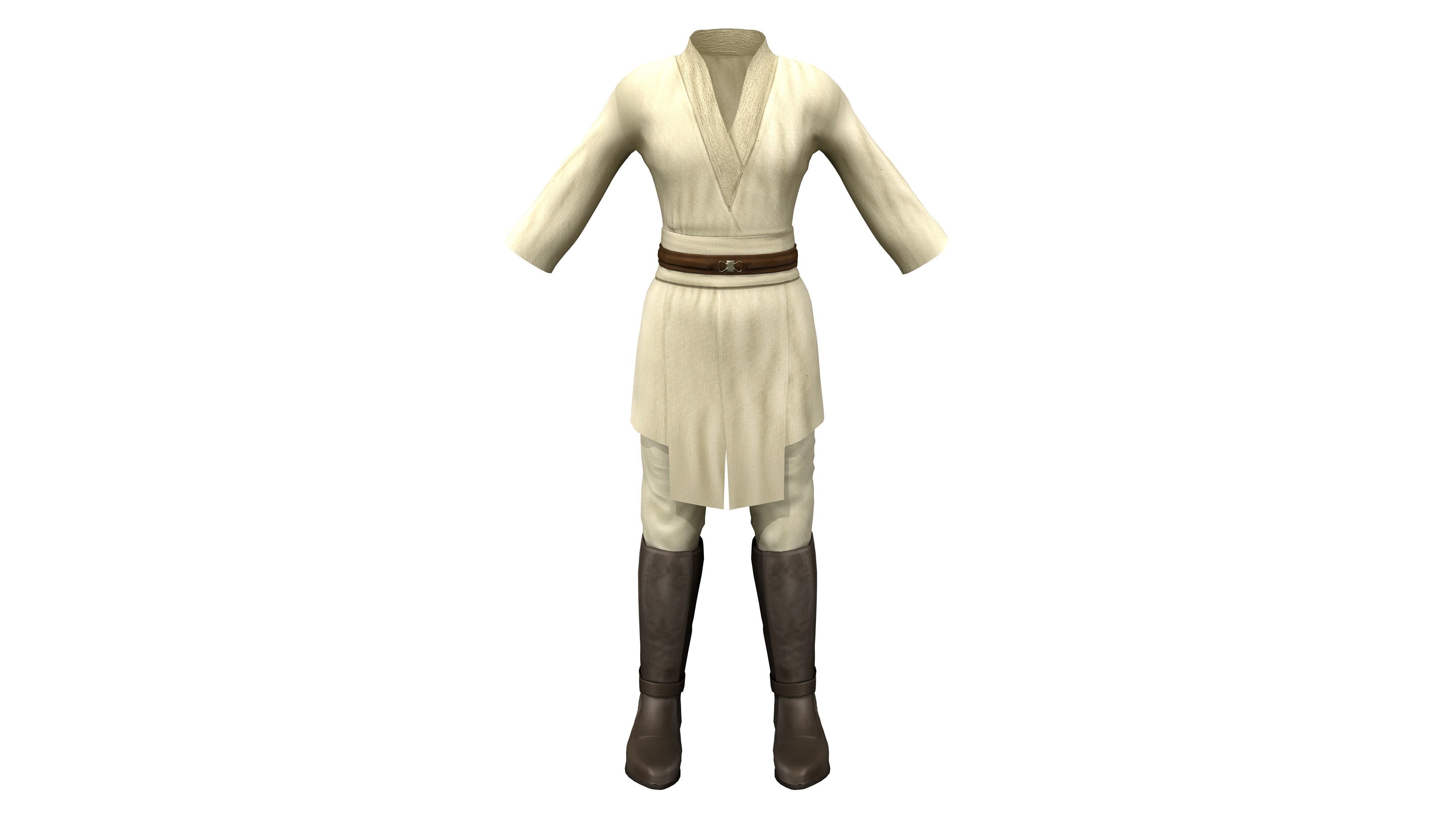 3D model Male Warrior Robes VR / AR / low-poly | CGTrader