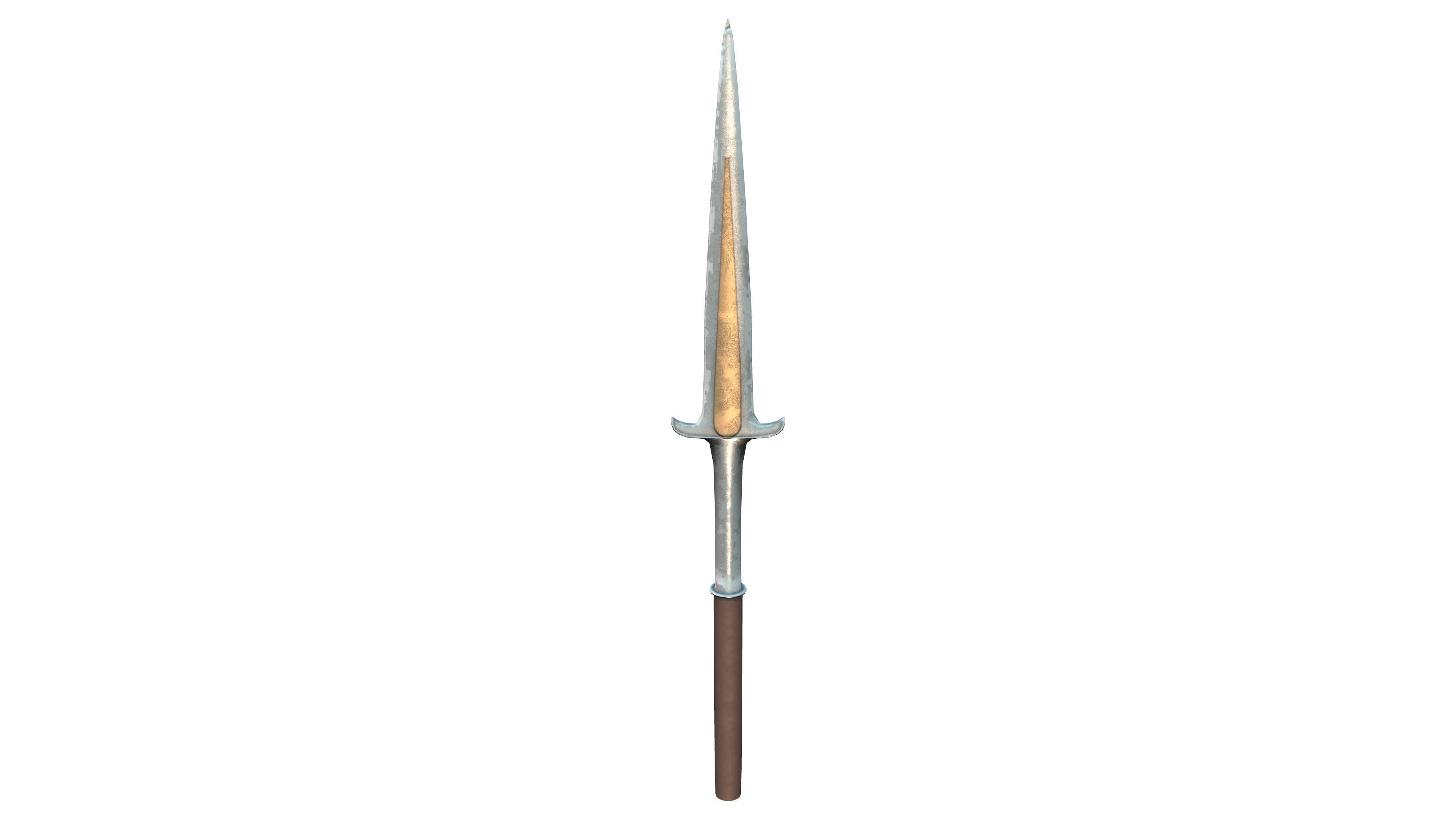 3D model Spartan Roman Broken Spear Of Leonidas VR / AR / low-poly ...