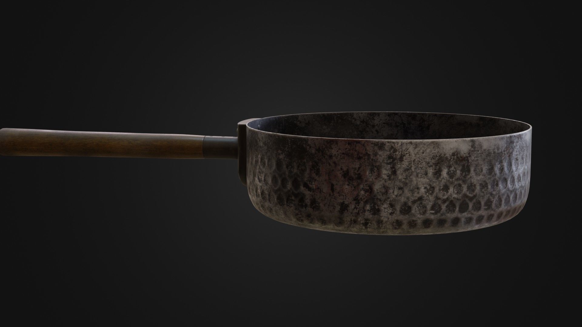 3D model Dirty worn old Pan 01 VR / AR / low-poly | CGTrader