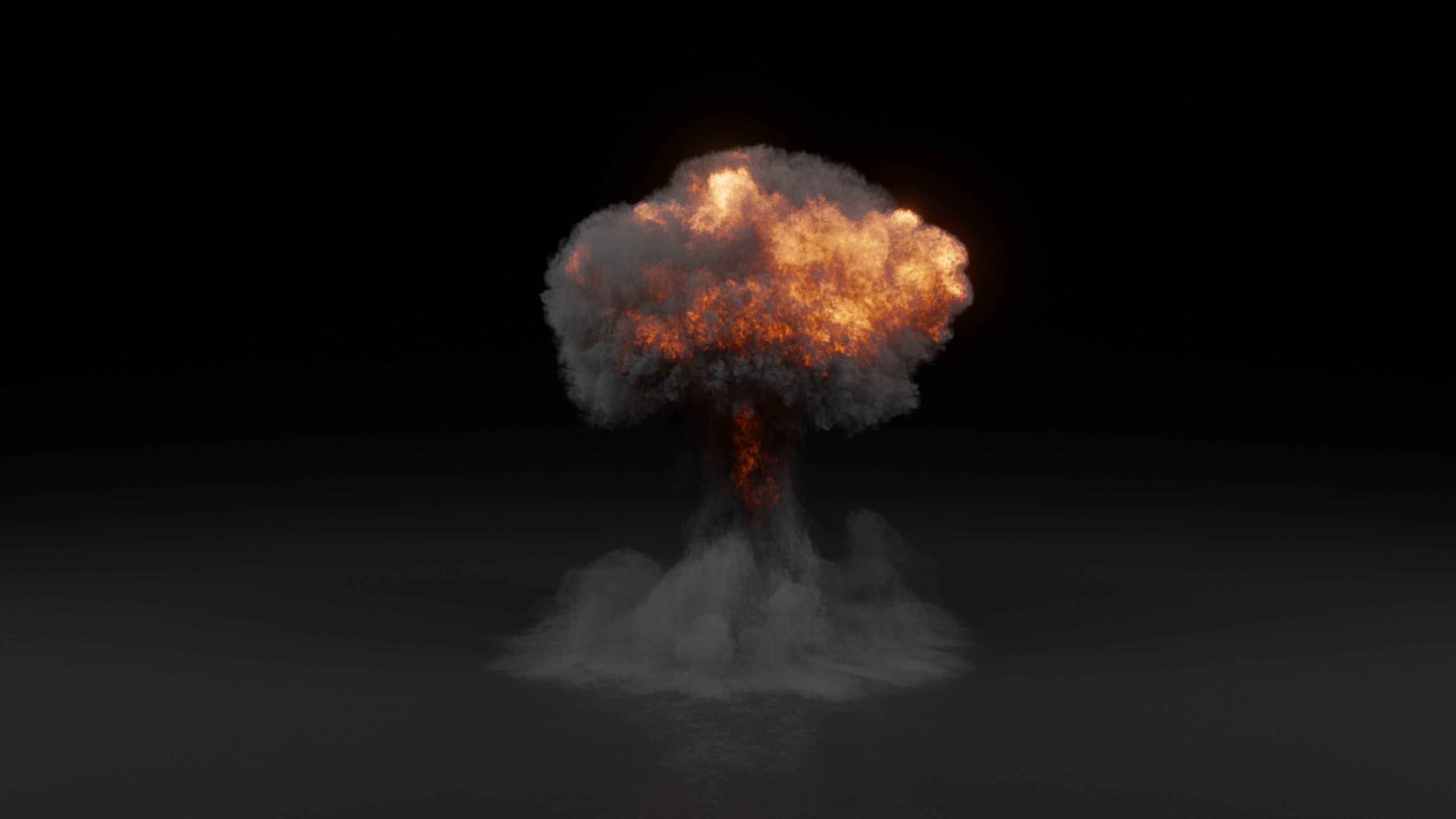 Big Nuclear Explosion 3D Model 3D model animated | CGTrader
