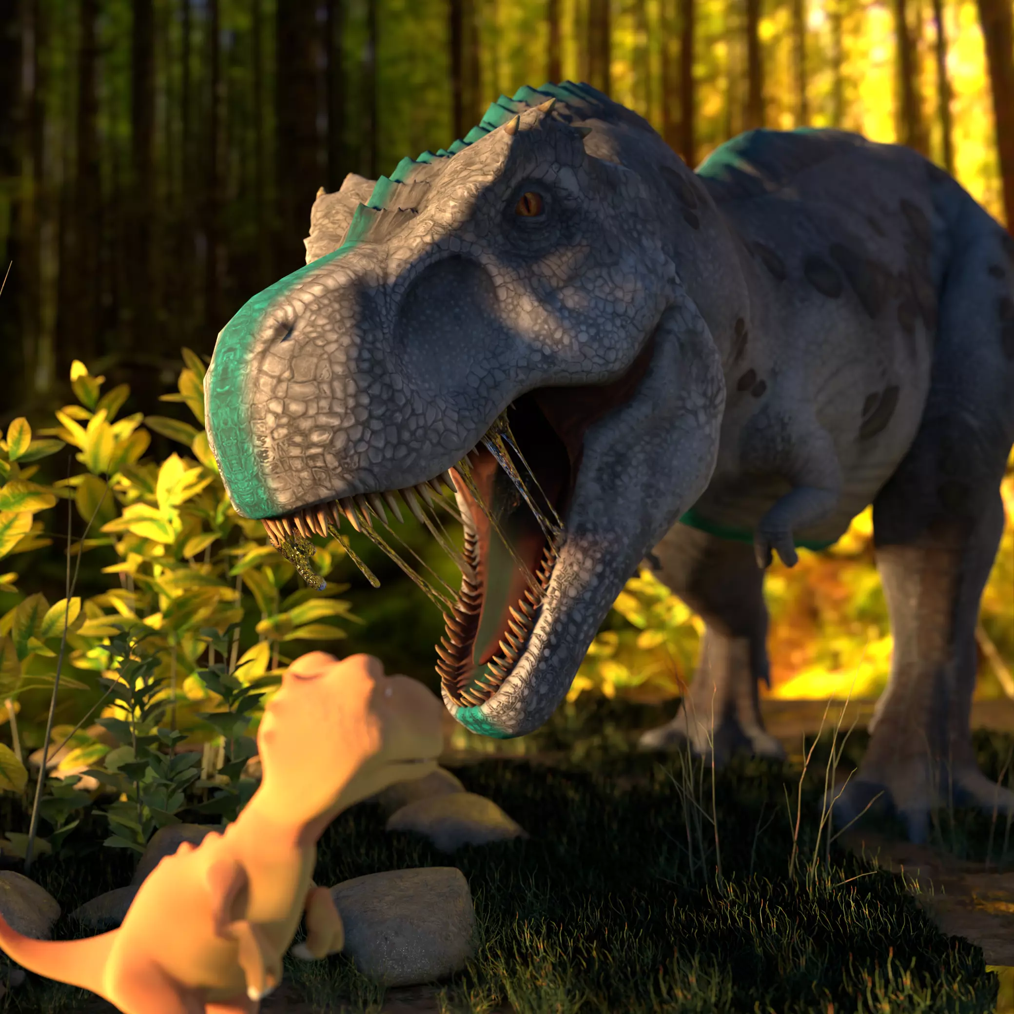 3D model T-rex VR / AR / low-poly | CGTrader
