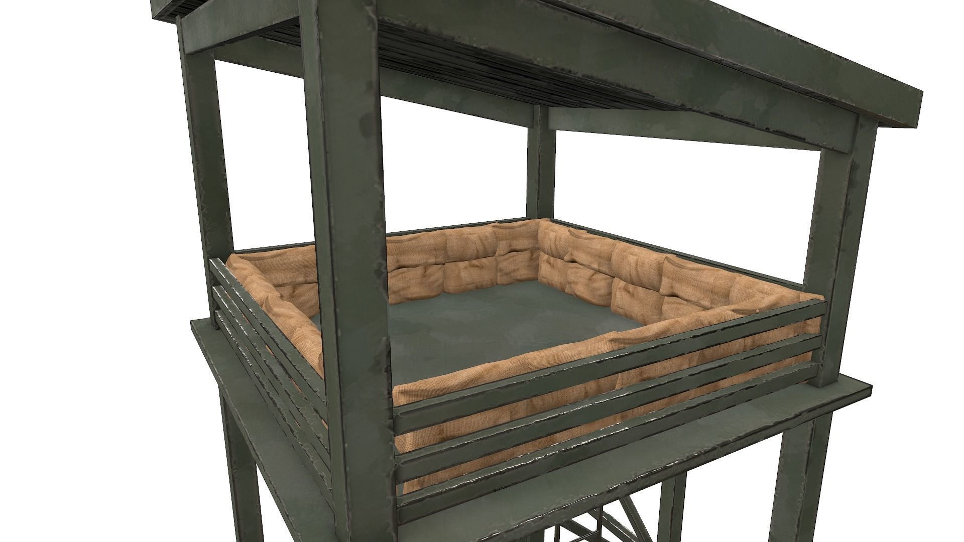 3D model Military Watchtower VR / AR / low-poly | CGTrader