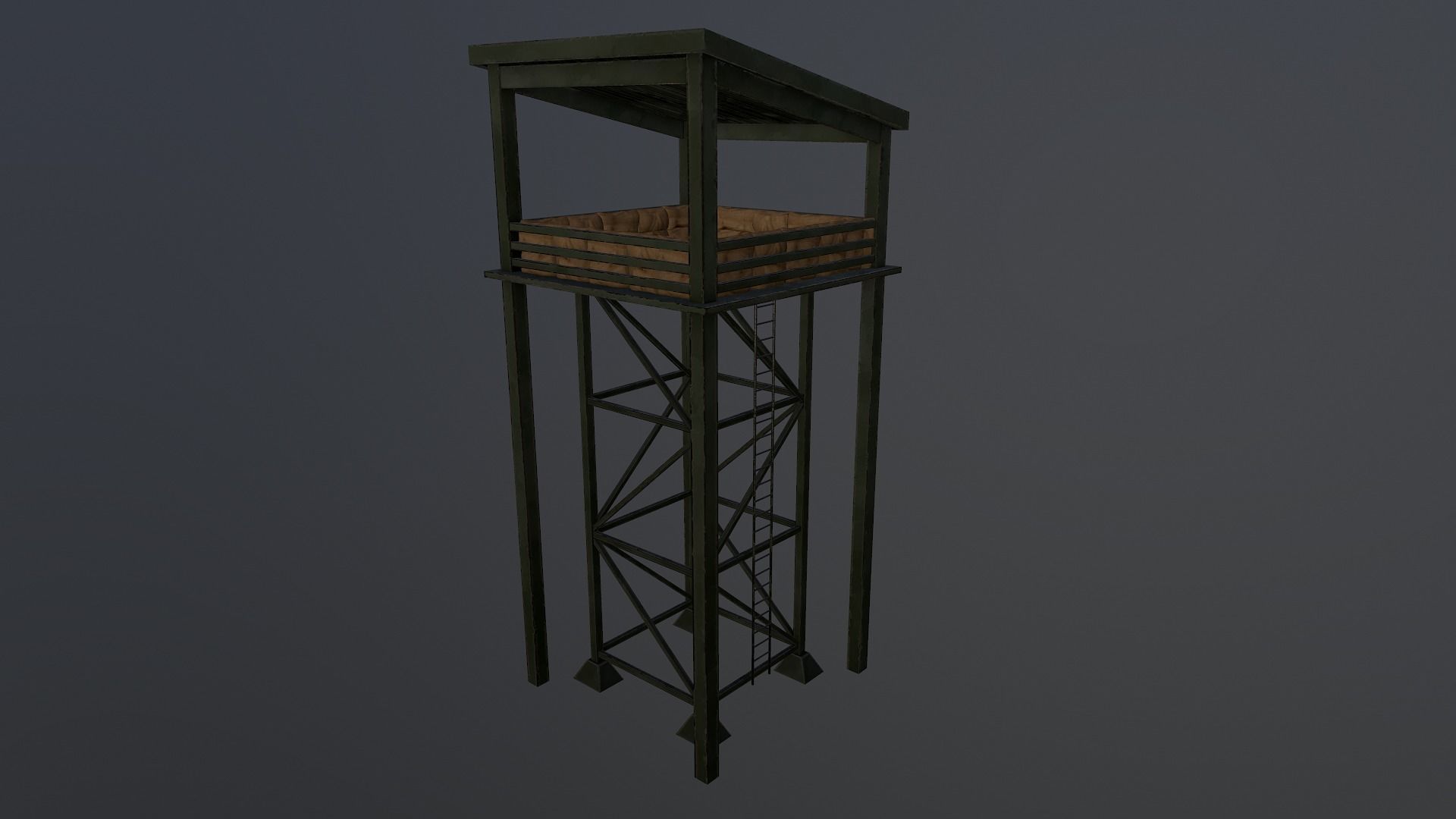 3D model Military Watchtower VR / AR / low-poly | CGTrader