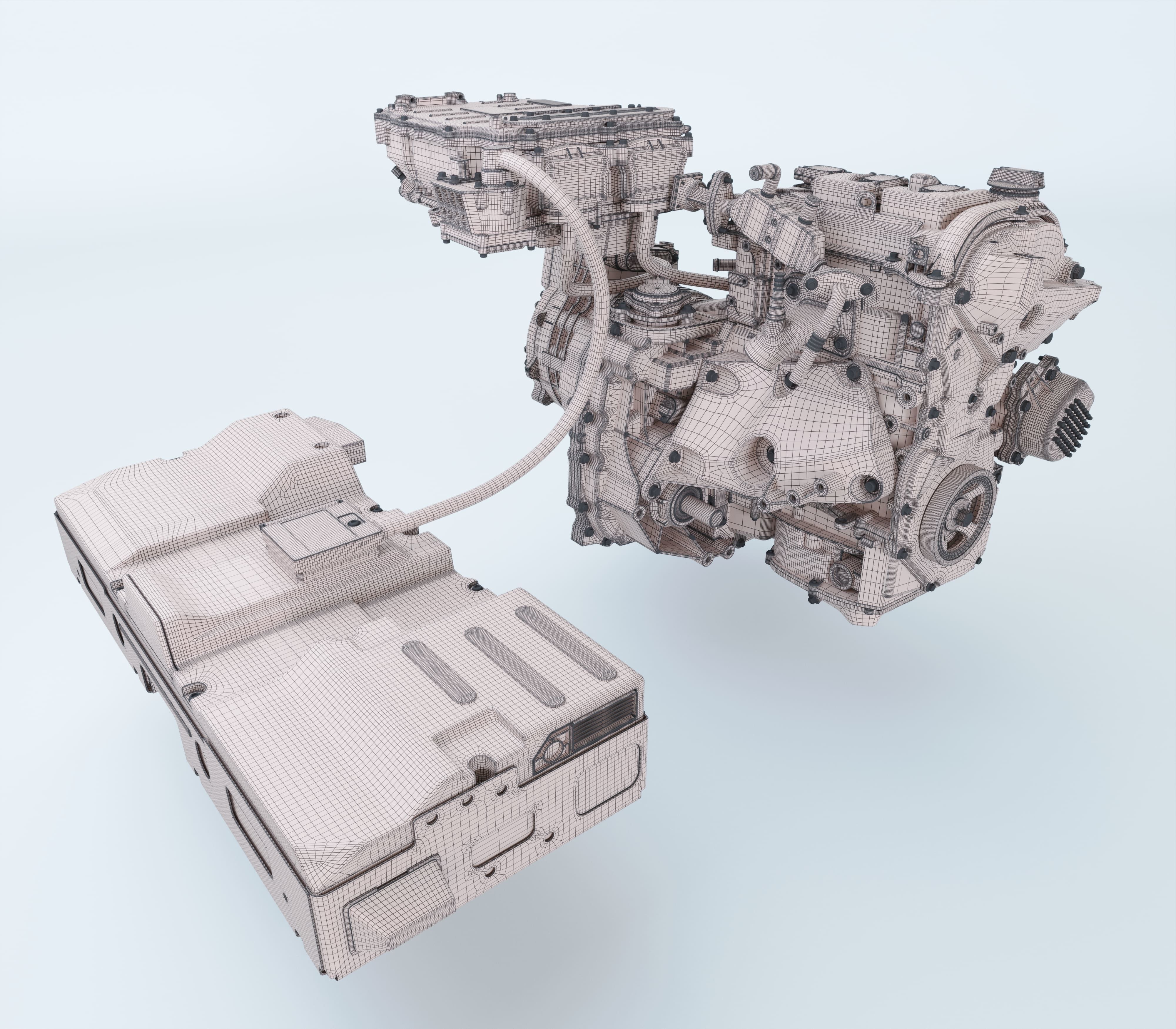 Nissan E-POWER Engine 3D model | CGTrader