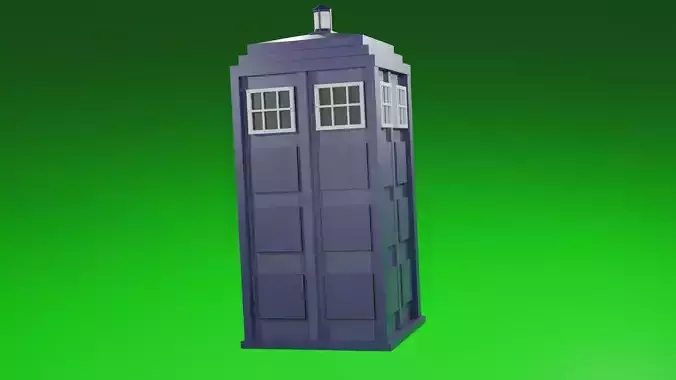 Tardis Lowpoly doctor who free 3D model | CGTrader