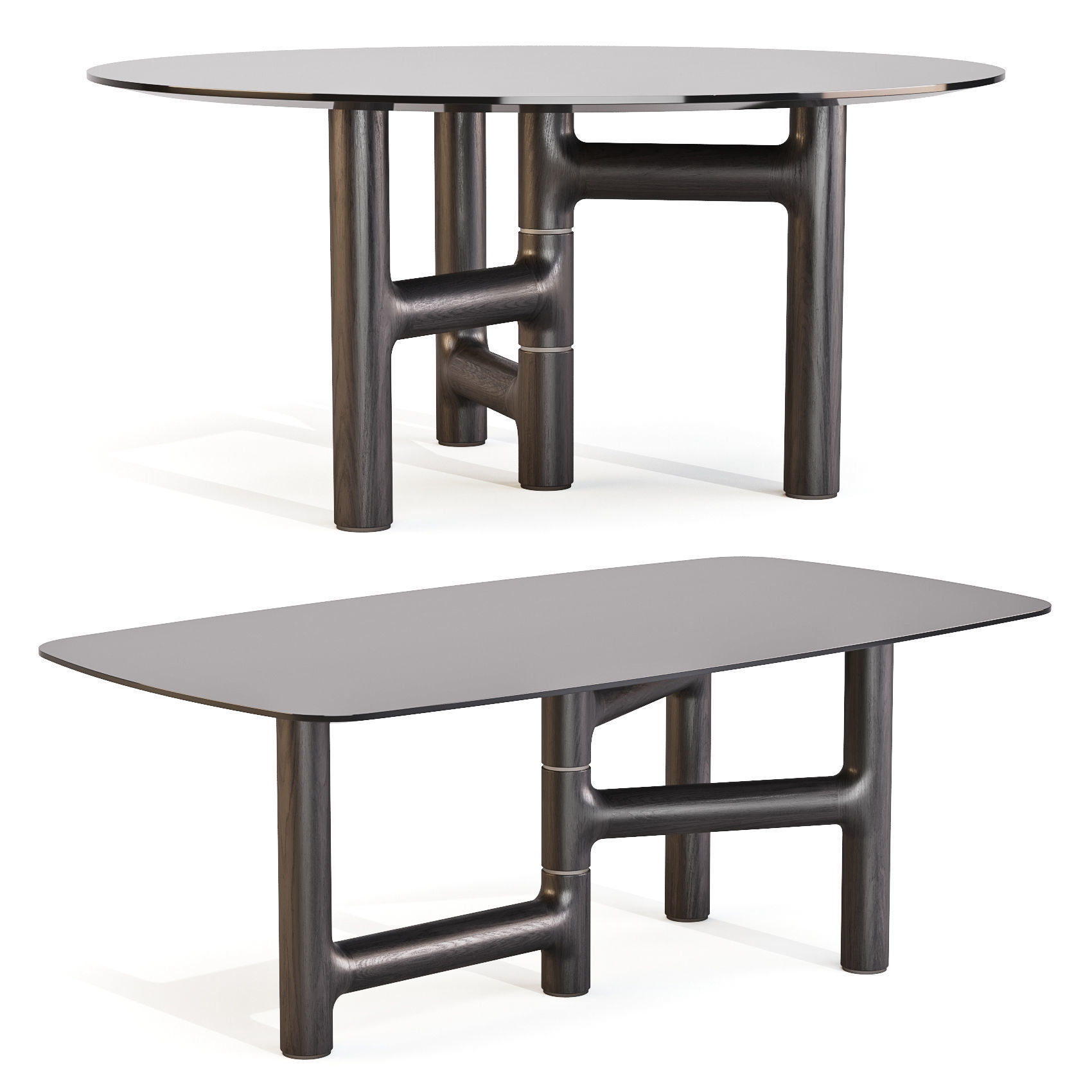 3D model Bonaldo Pivot - Dining Tables Set-01 VR / AR / low-poly | CGTrader