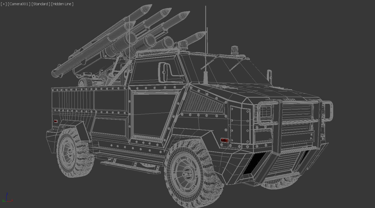 Rocket launcher vehicle 3D model | CGTrader