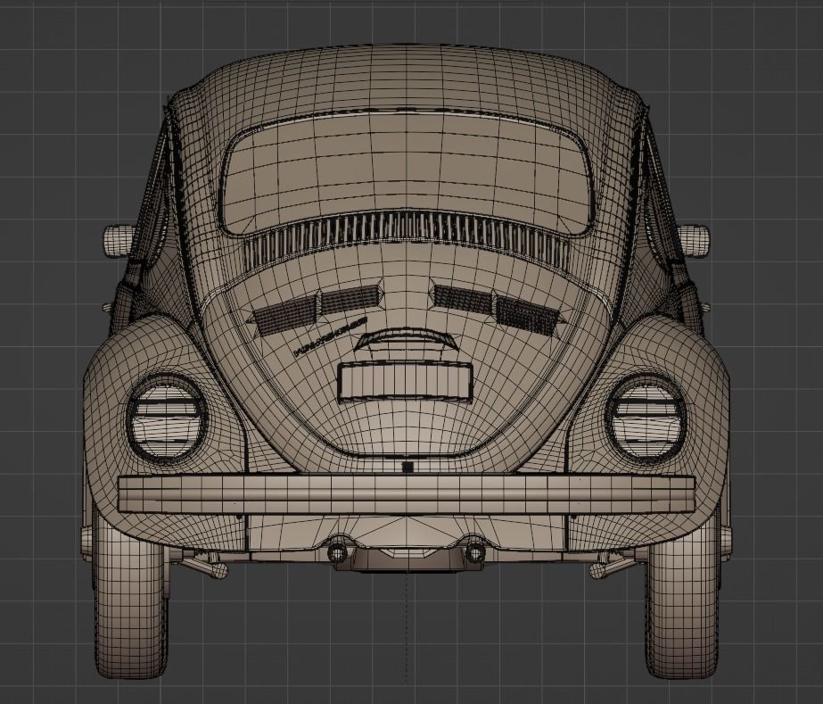 Volkswagen Beetle 198x 3D model rigged | CGTrader