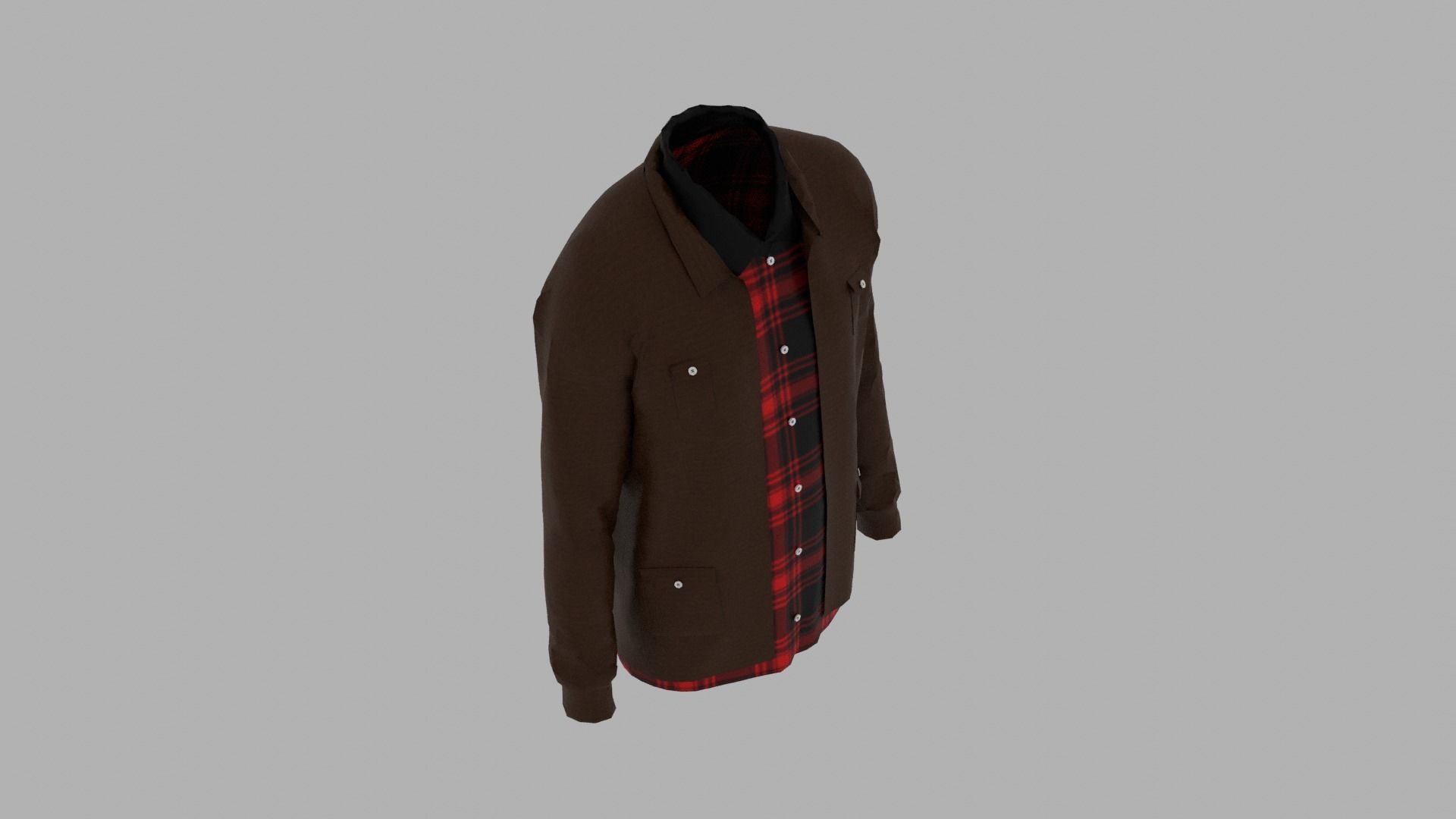 3D model Shirt and Jacket VR / AR / low-poly | CGTrader