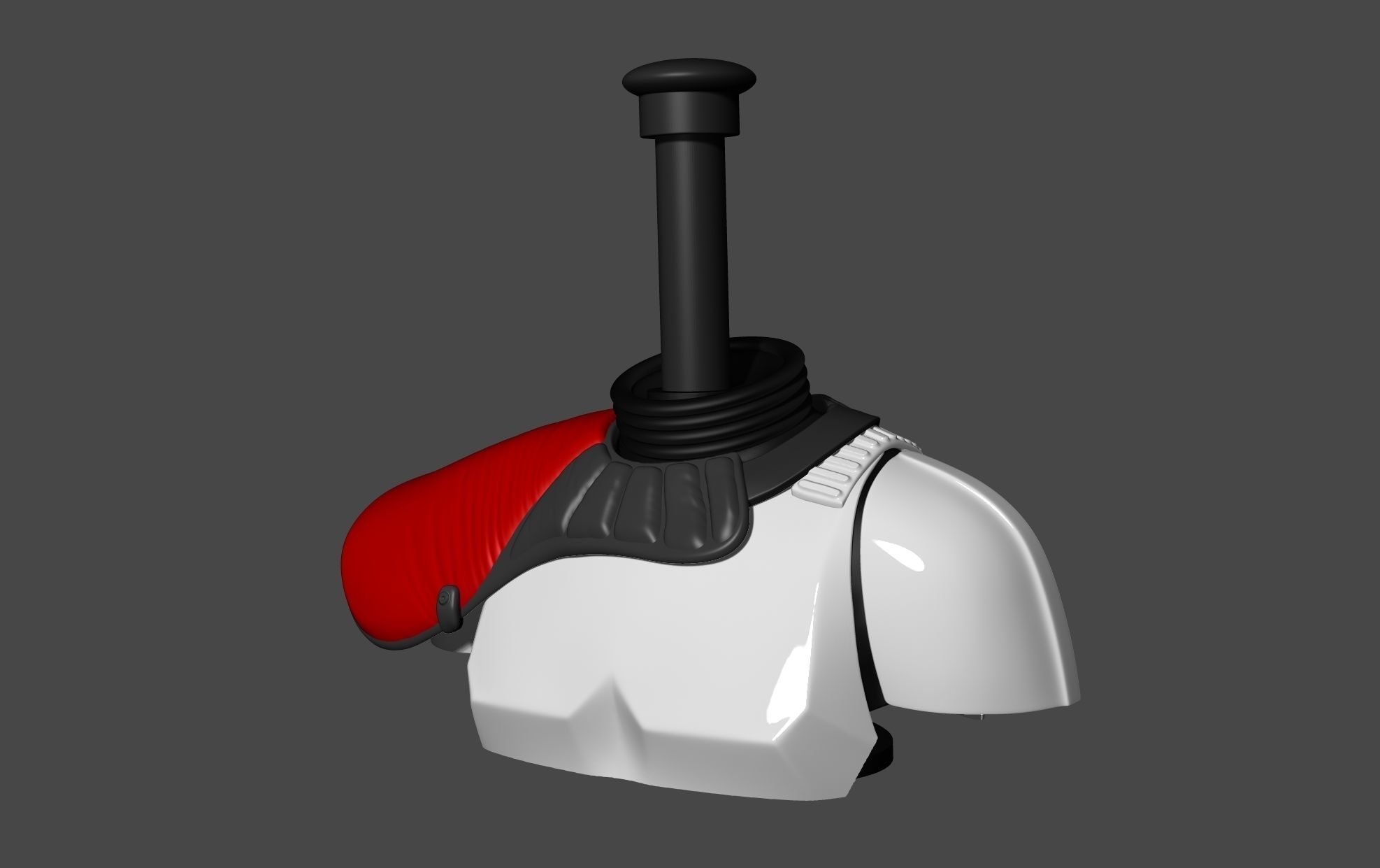 Stand With Pauldron For Stormtrooper Helmet 3d Model 3d Printable