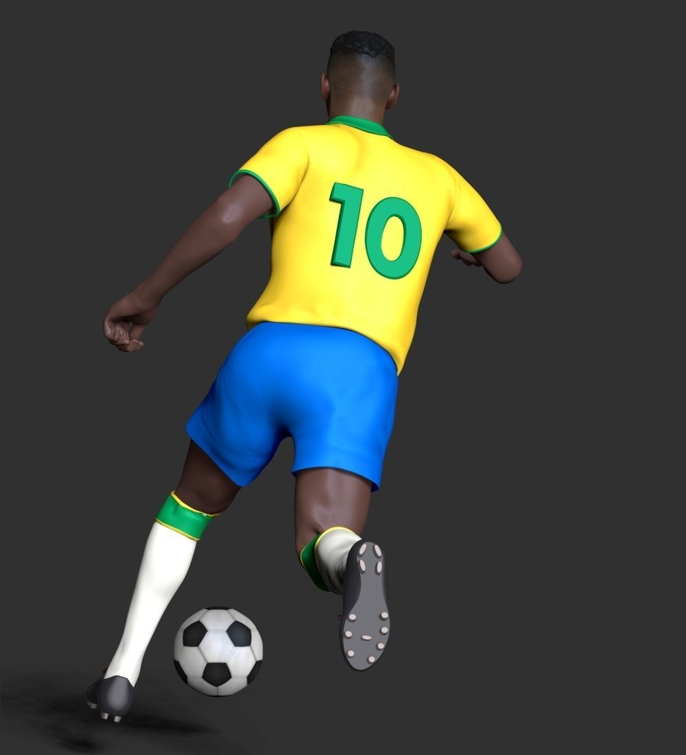 Pele - King of football 3D model 3D printable | CGTrader