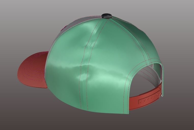 mesh cap clo3D and Marvelous 3D model | CGTrader