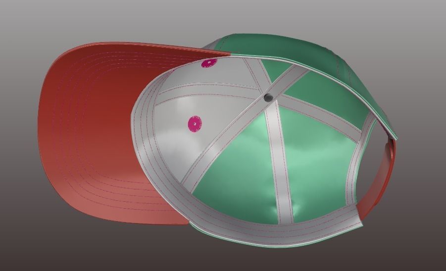 mesh cap clo3D and Marvelous 3D model | CGTrader