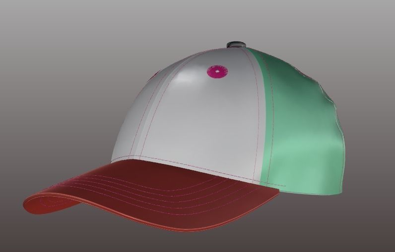 mesh cap clo3D and Marvelous 3D model | CGTrader