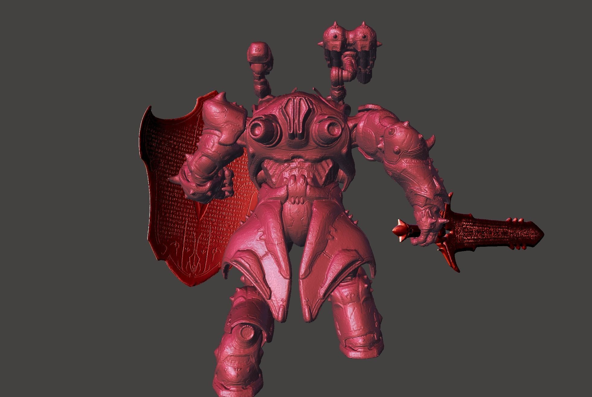 DAVOTH DARK LORD MECH -DOOM ETERNAL MODULAR ARTICULATED STL 3D model 3D ...