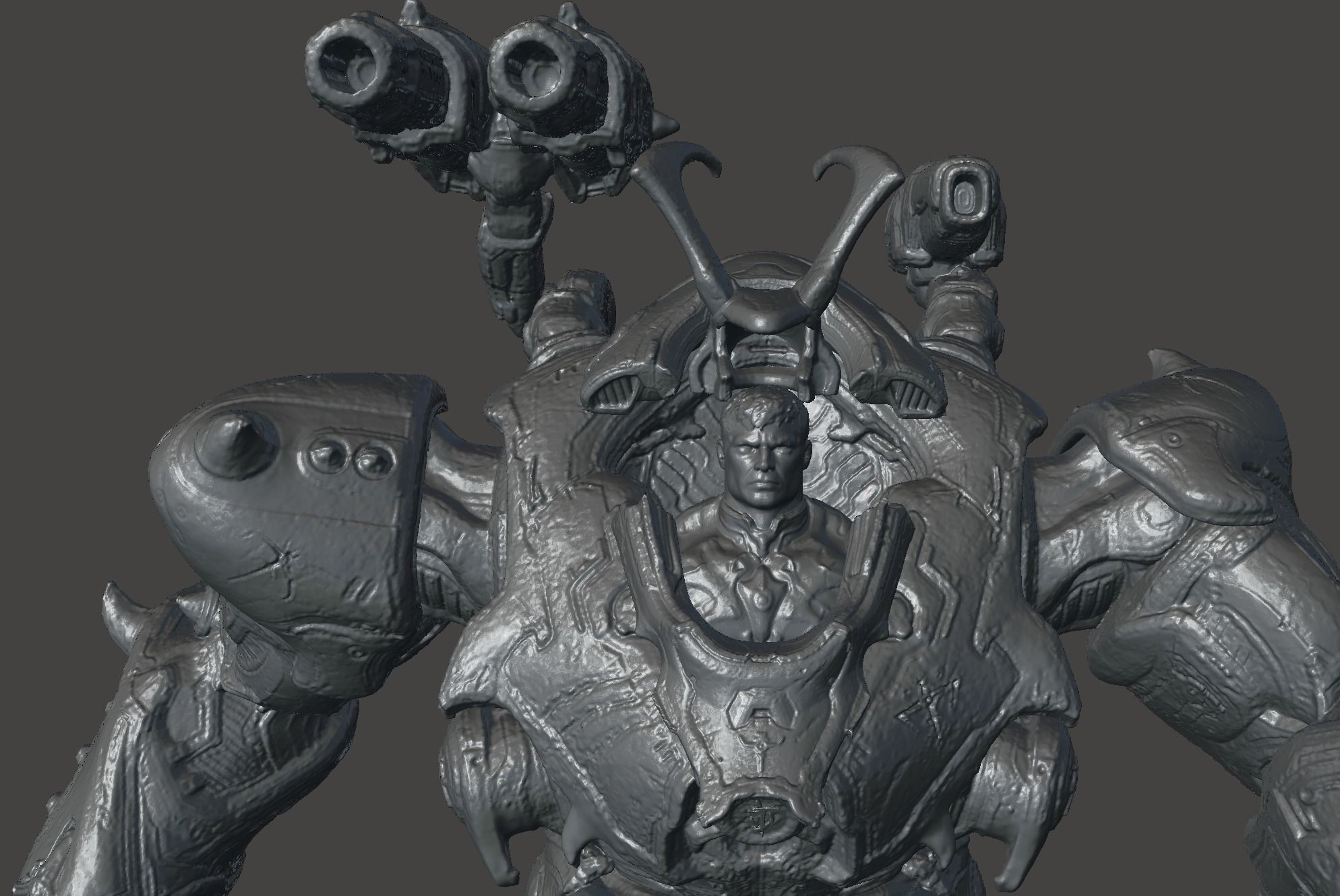 DAVOTH DARK LORD MECH -DOOM ETERNAL MODULAR ARTICULATED STL 3D model 3D ...