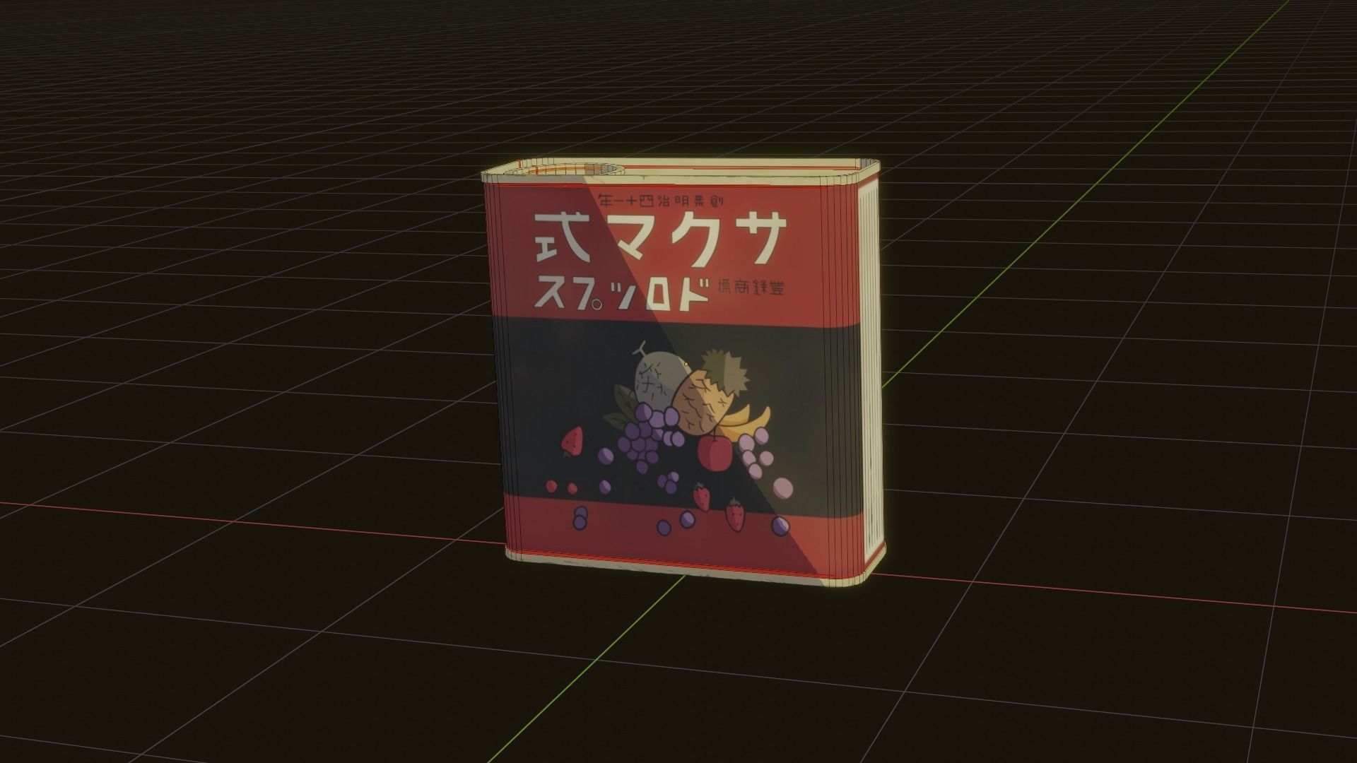 3D model Sakuma Candy Grave of The Fireflies Lowpoly Handpainted ...
