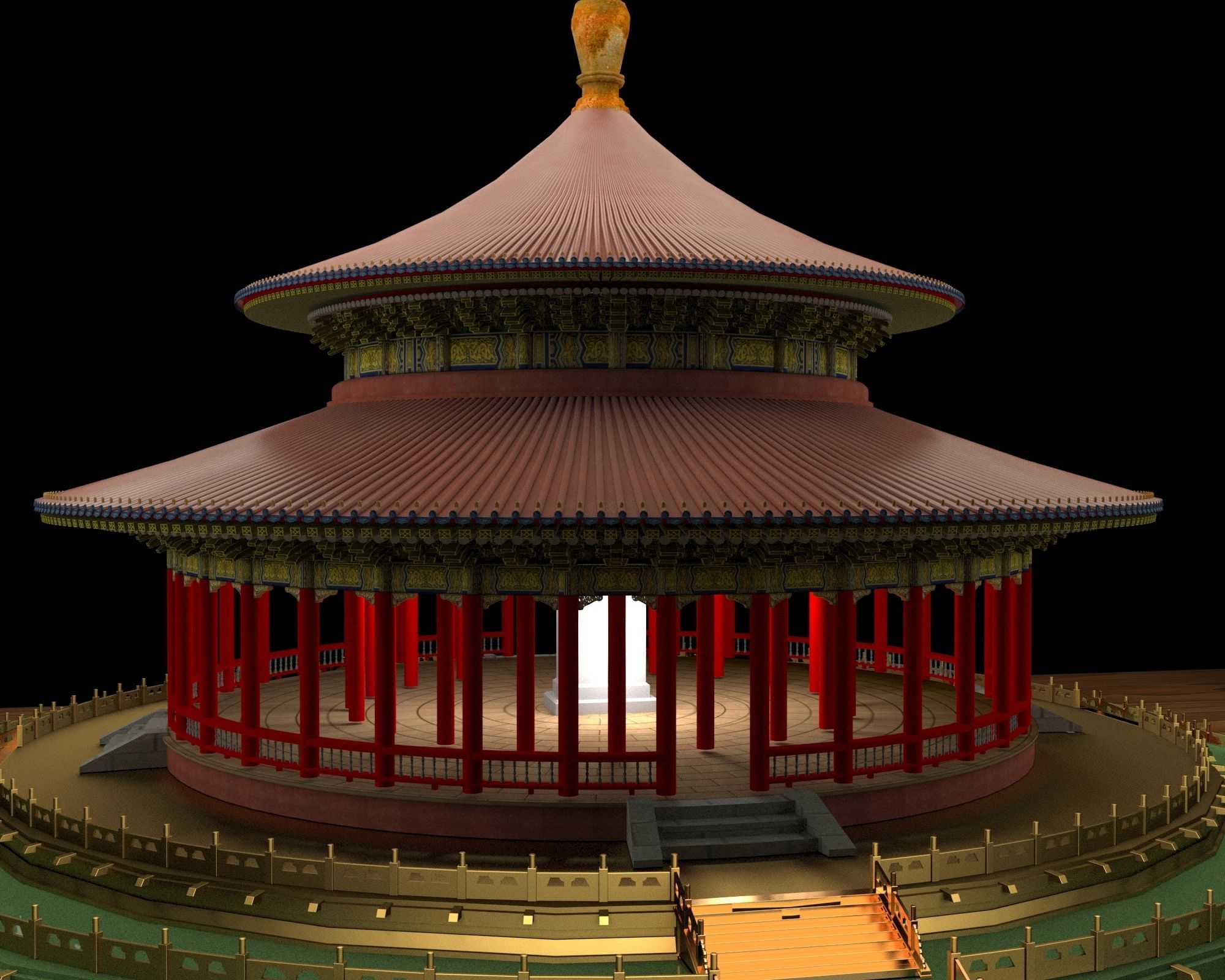 Chinese pavilion 3D model | CGTrader