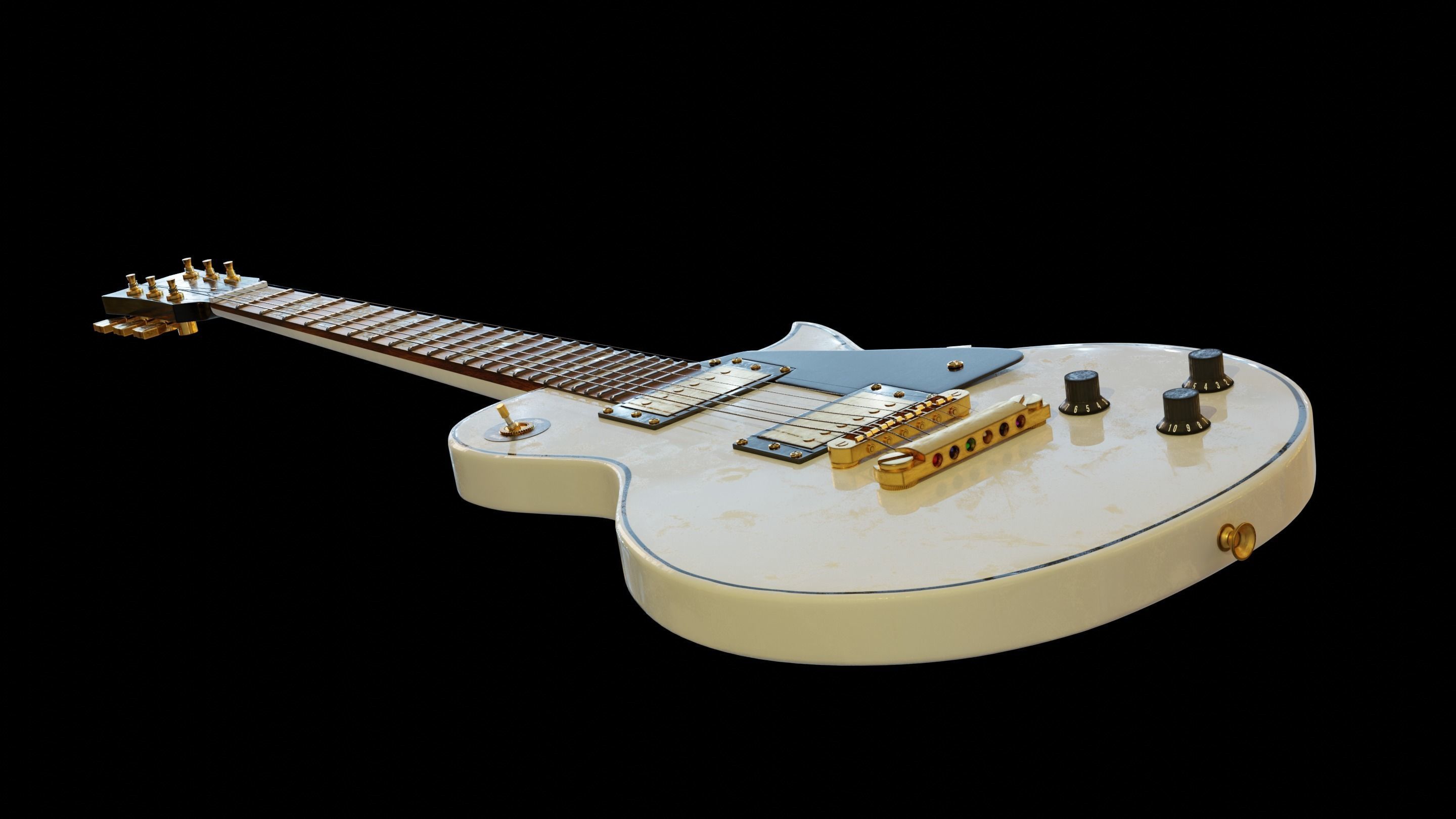 Les Paul Guitar - High Poly 3D model | CGTrader
