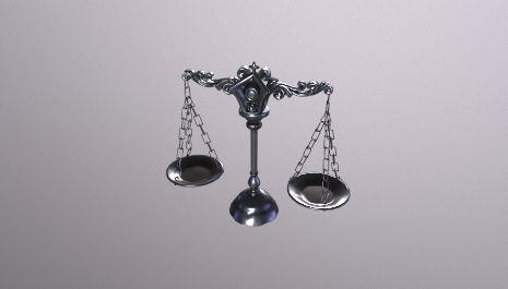 balances scale 3D model | CGTrader