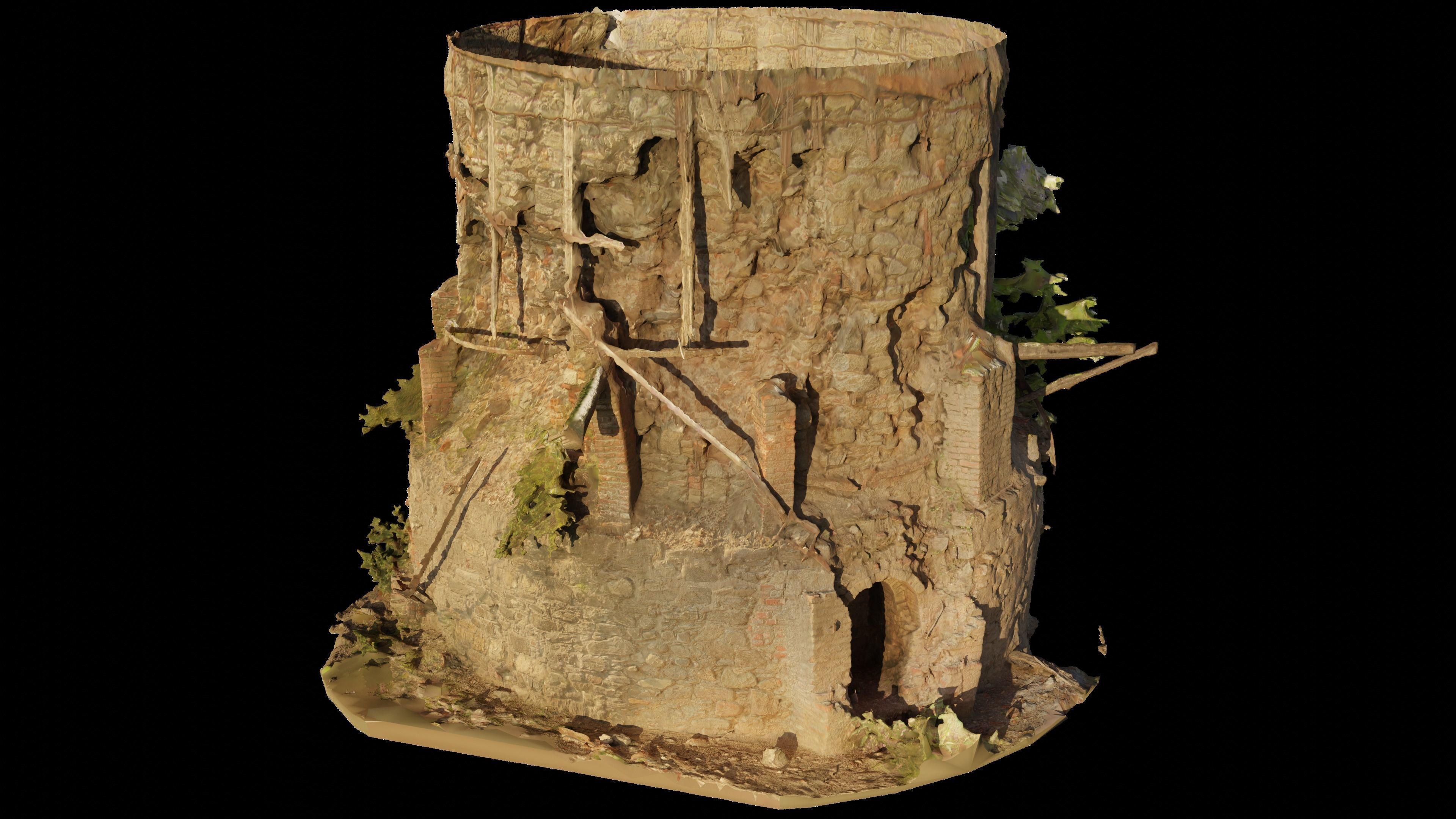 Tower ruin 3D model | CGTrader