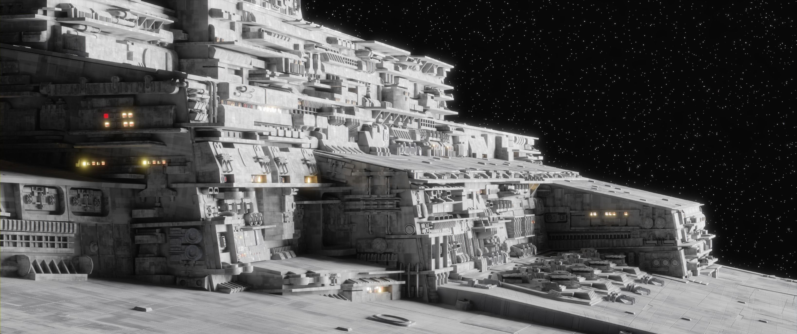 Star Destroyer Imperial II similar class 3D model | CGTrader