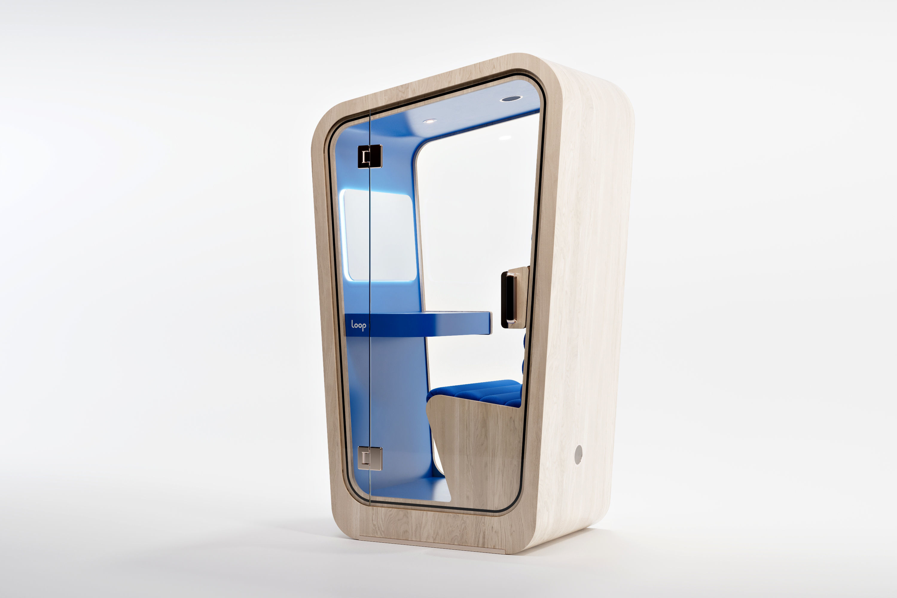 Loop Solo - Soundproof Privacy Phone Booth 3D model rigged | CGTrader