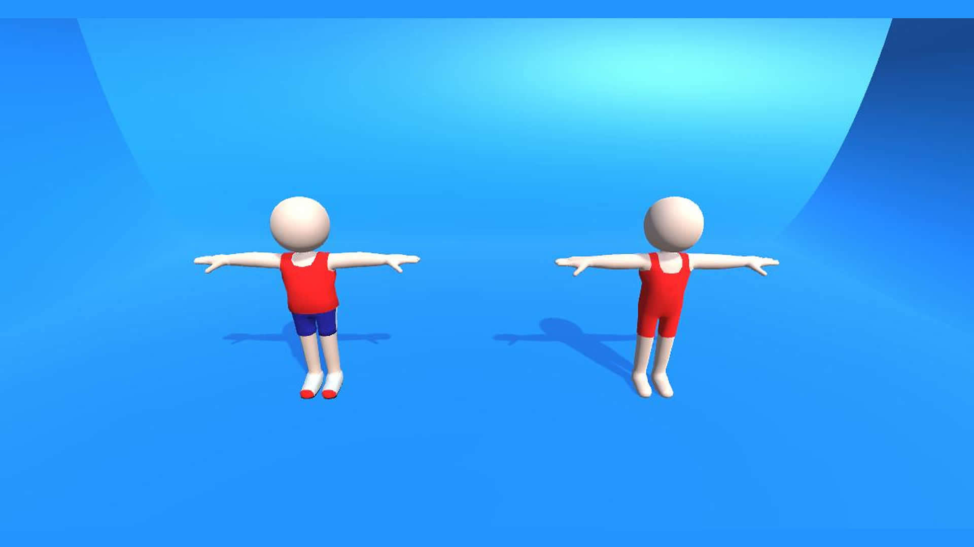 3D model Hyper-Casual Low Poly Stickman Characters Sports Pack 3D model ...