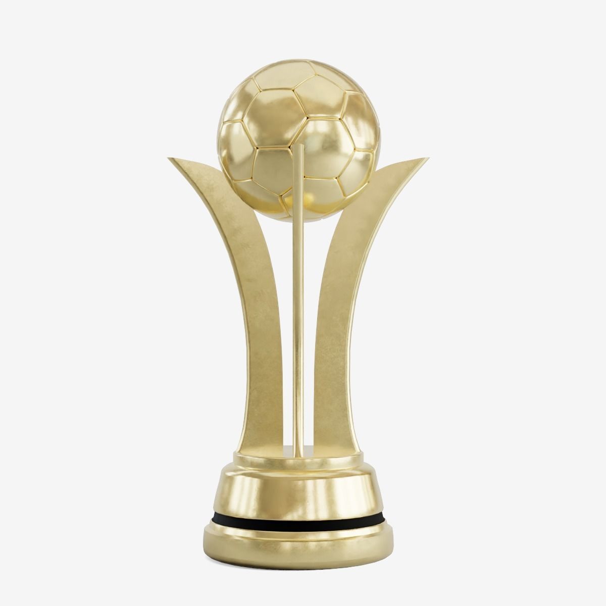 Golden Football Cup 3D model | CGTrader