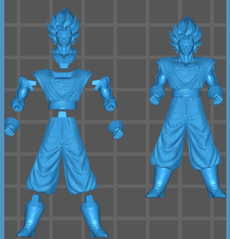 Vegito dragon ball character 3D model 3D printable | CGTrader