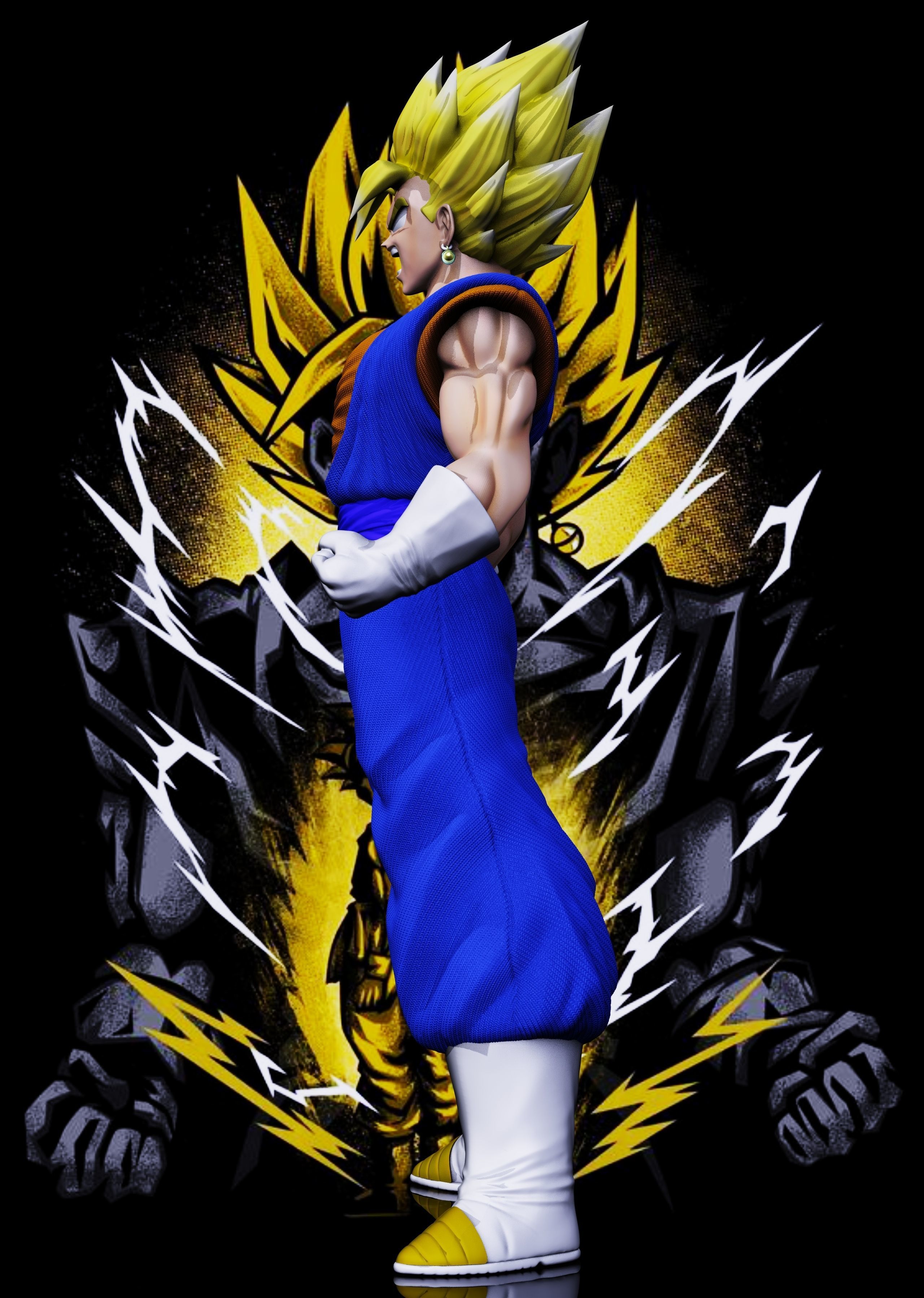 Vegito dragon ball character 3D model 3D printable | CGTrader