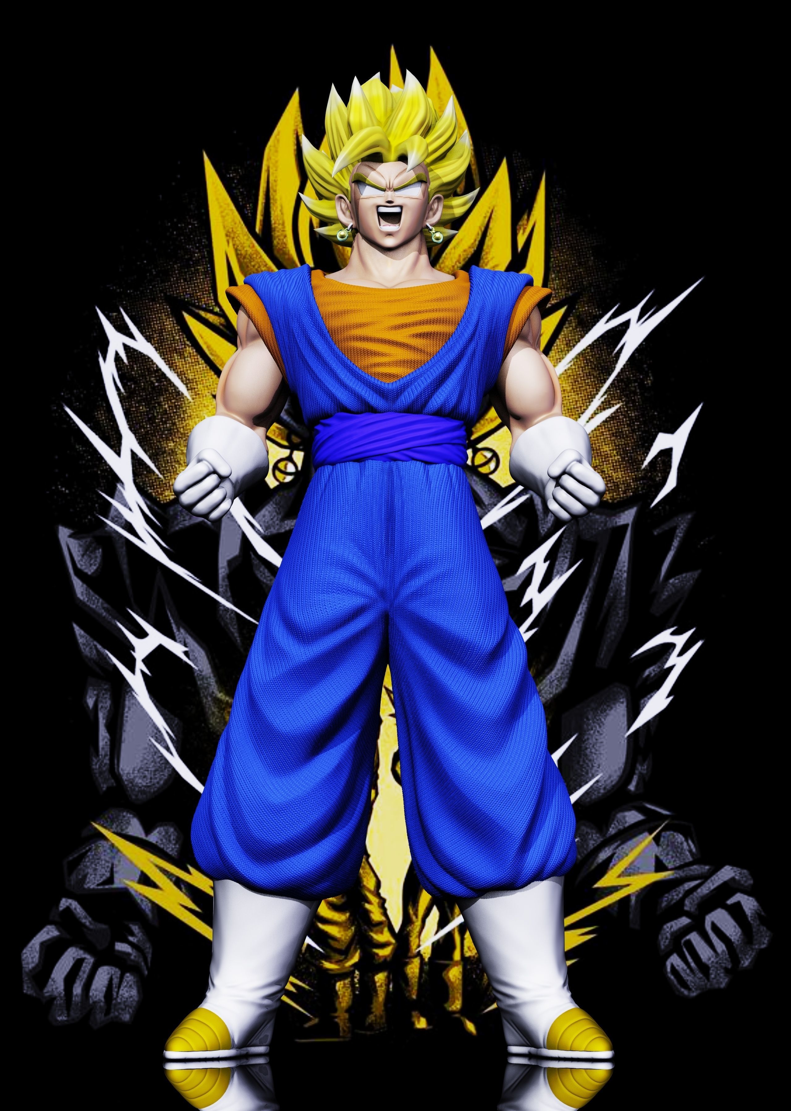 Vegito dragon ball character 3D model 3D printable | CGTrader