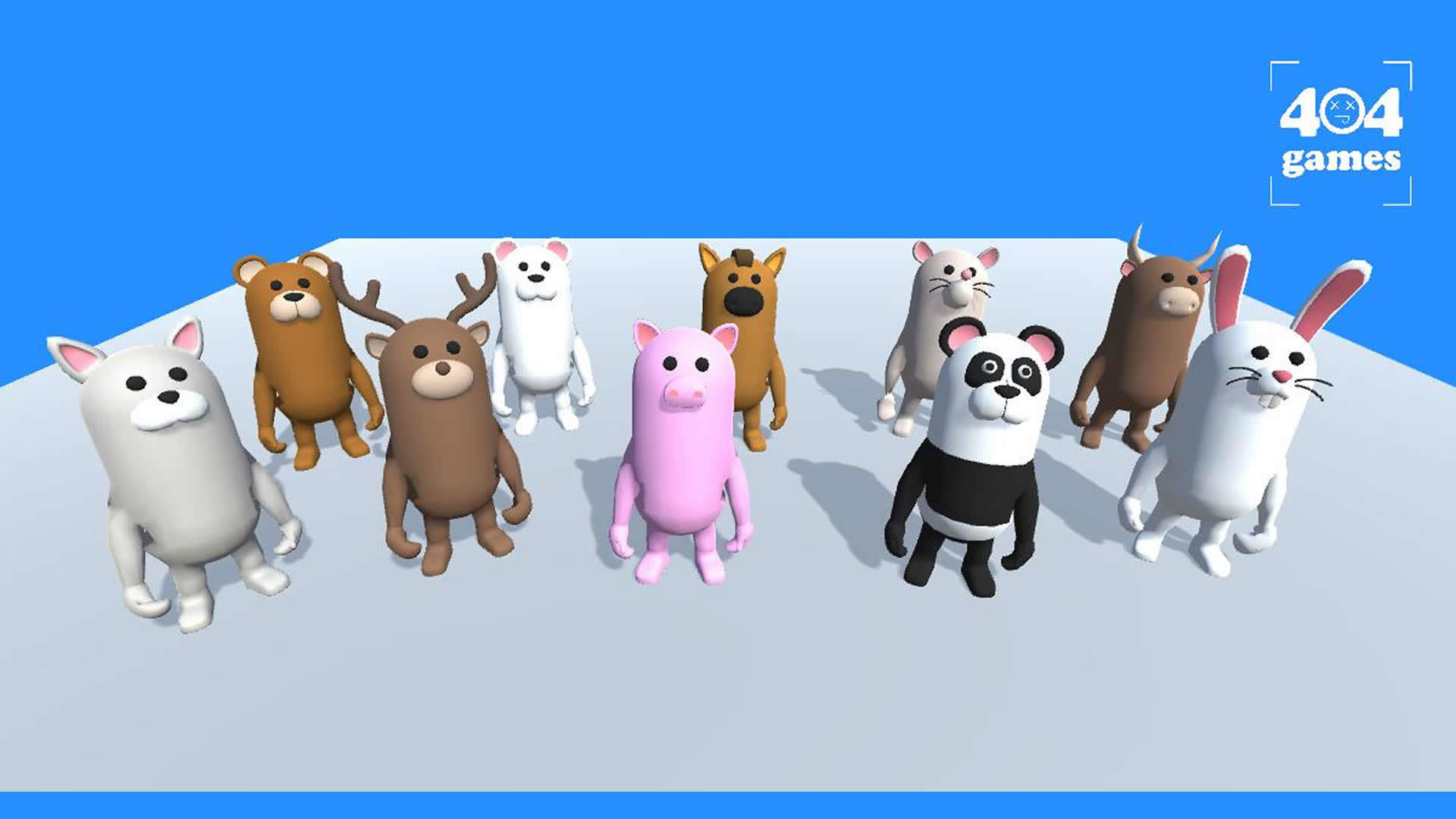 3D model Lowpoly Animal Characters - Cartoon Humanoid Animal Characters ...
