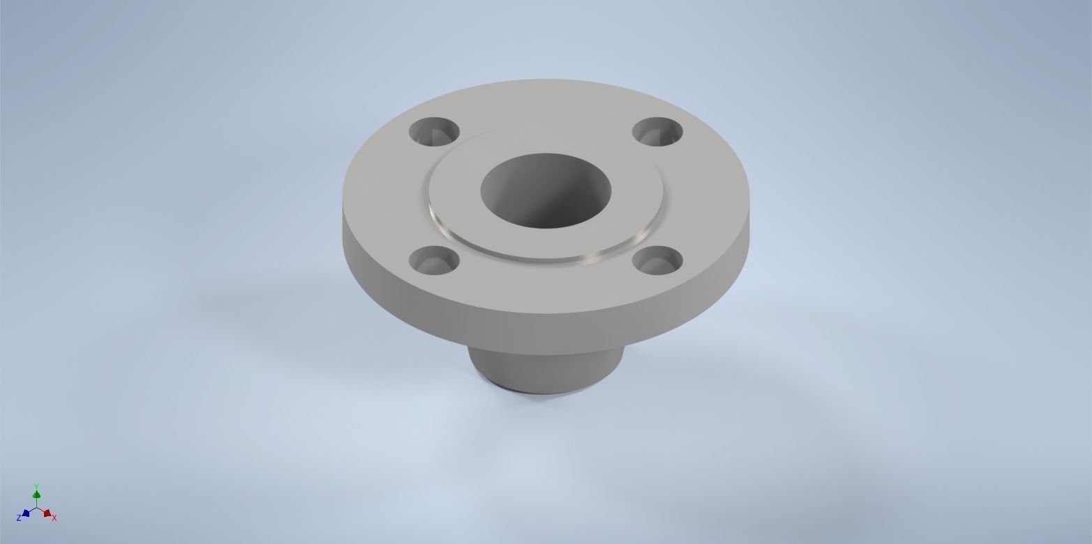 Weld-neck flanges 1 1-2 inches ASME-ANSI 3D model 3D printable | CGTrader
