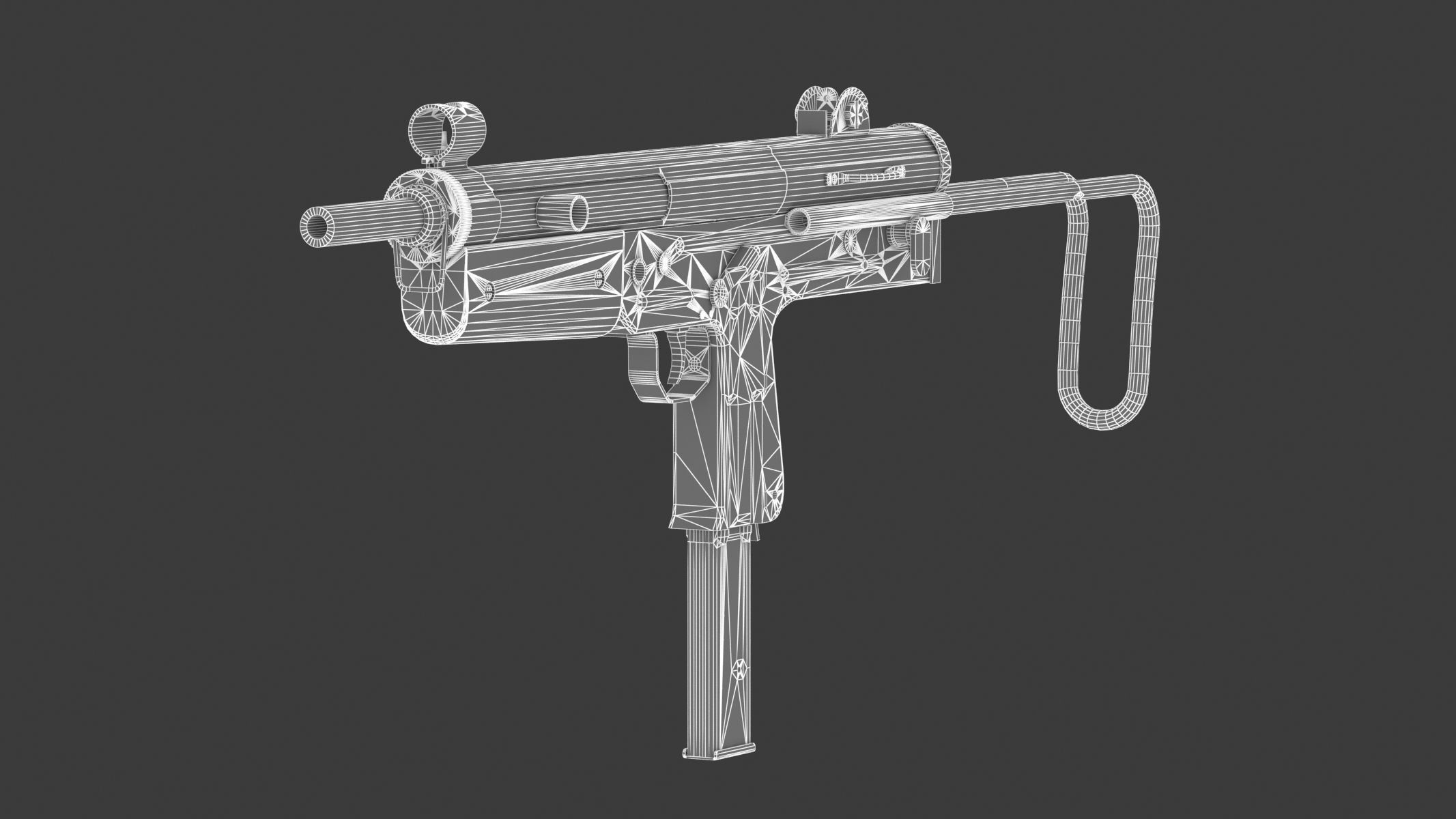 3D model FMK 3 Submachine Gun Low Poly PBR Realistic VR / AR / low-poly ...