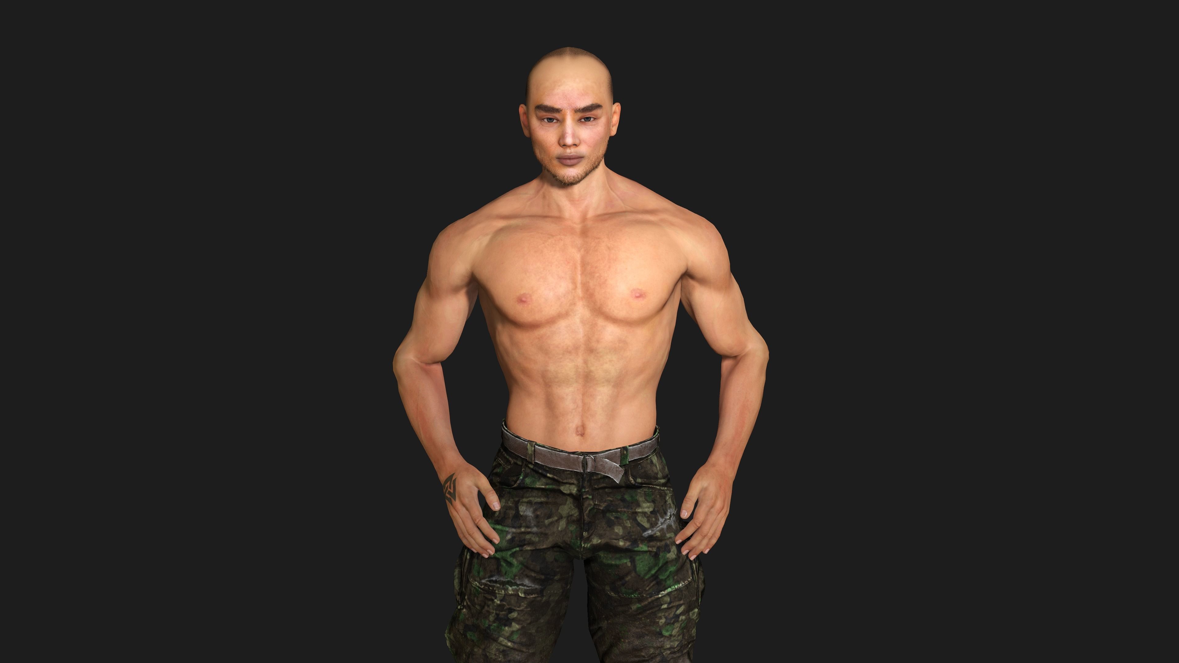 3D model AAA 3D REALISTIC MALE CHARACTER 01 - HUMAN RIGGED GAME READY ...