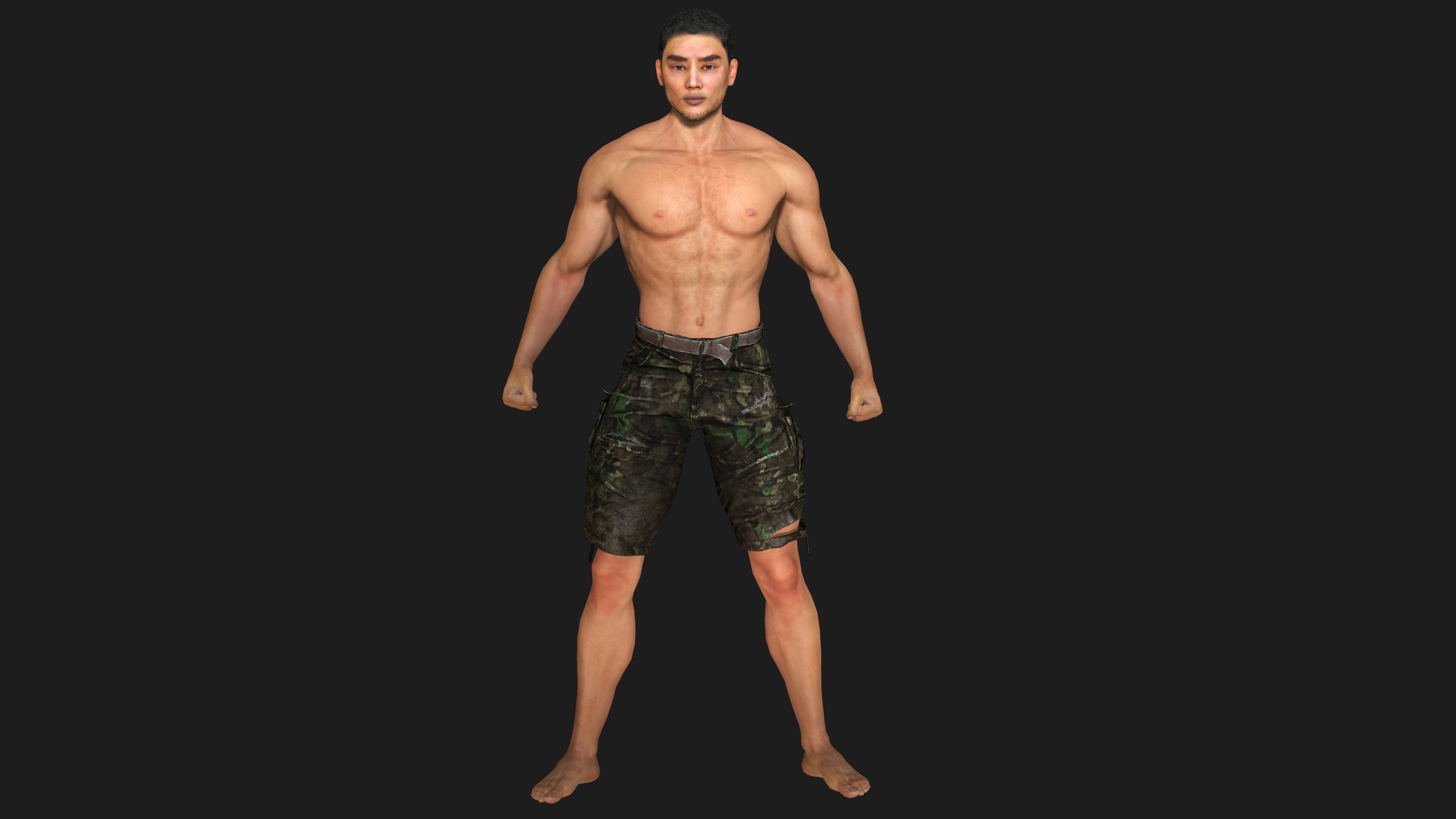 3D model AAA 3D REALISTIC MALE CHARACTER 01 - HUMAN RIGGED GAME READY ...