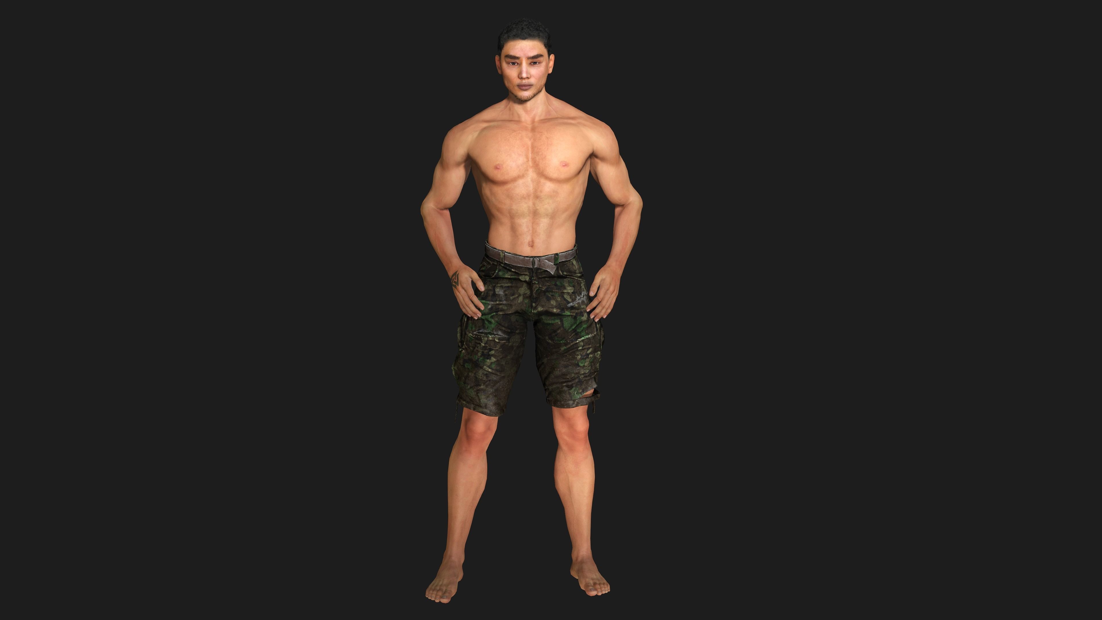 3D model AAA 3D REALISTIC MALE CHARACTER 01 - HUMAN RIGGED GAME READY ...