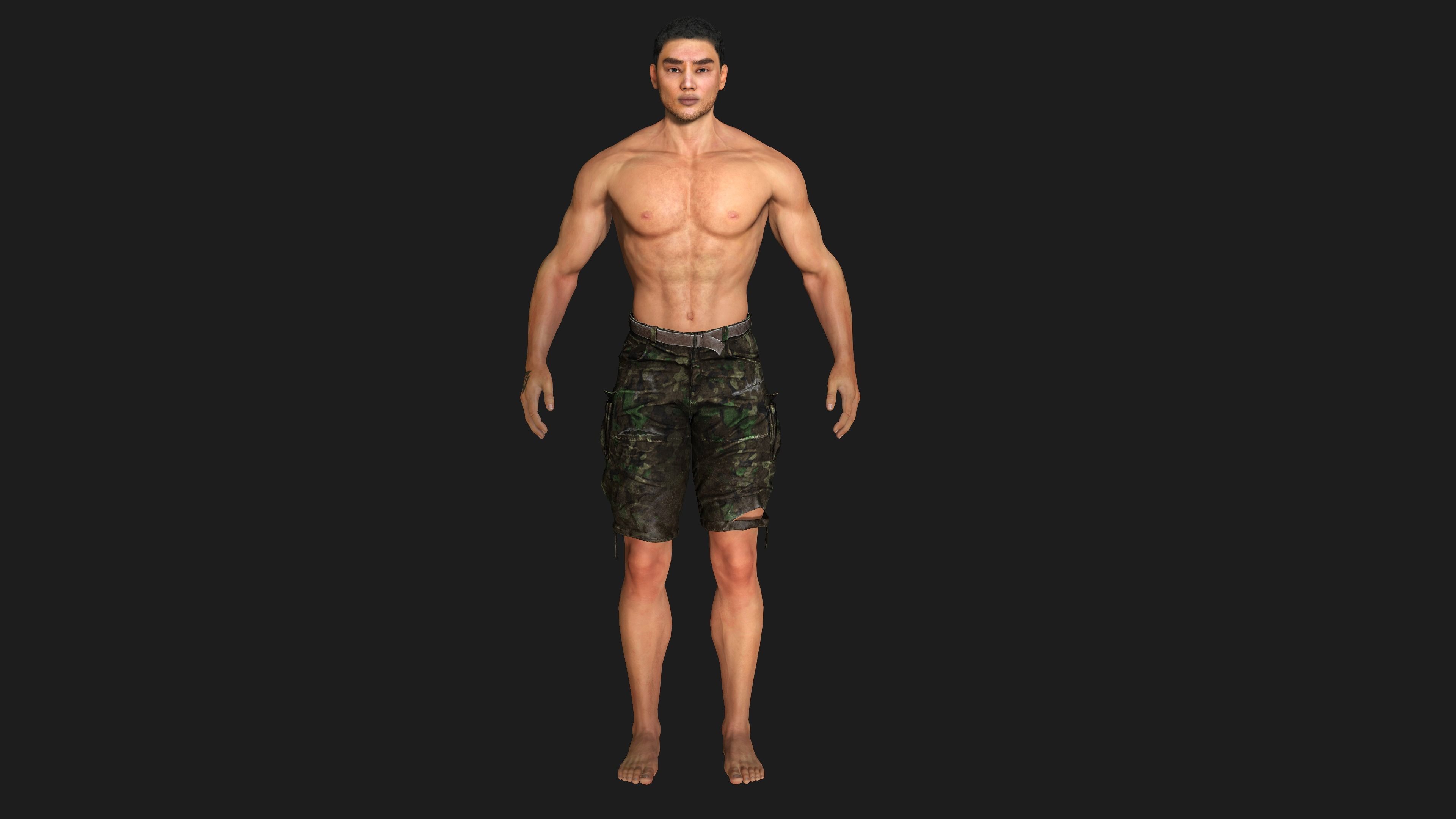3D model AAA 3D REALISTIC MALE CHARACTER 01 - HUMAN RIGGED GAME READY ...