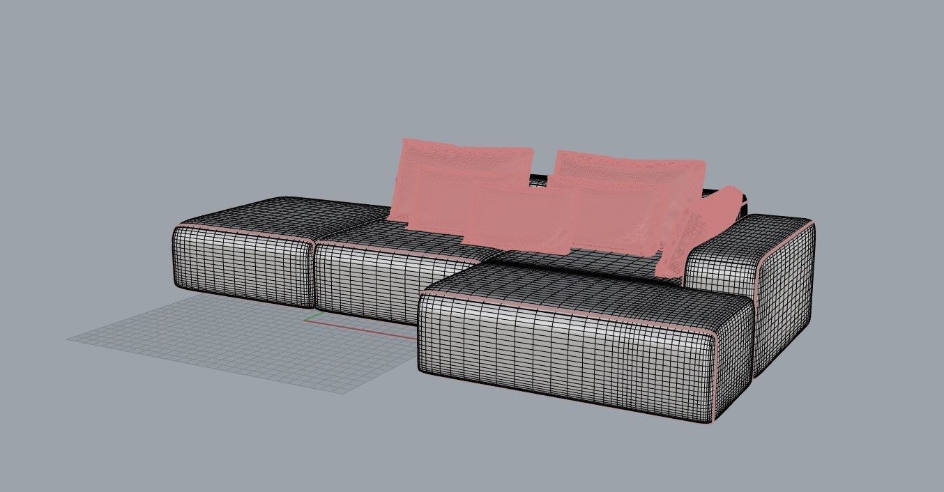 Lounge Sofa 3D model | CGTrader