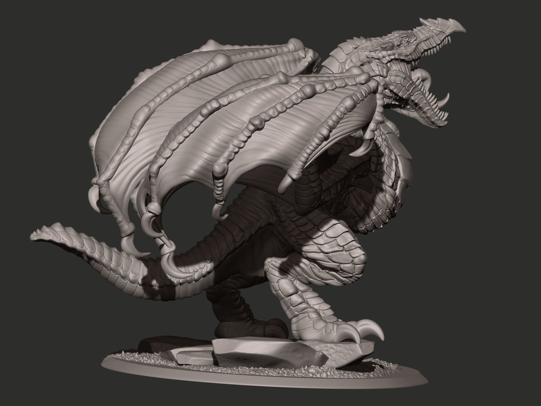 Angry Dragon 3D model 3D printable | CGTrader