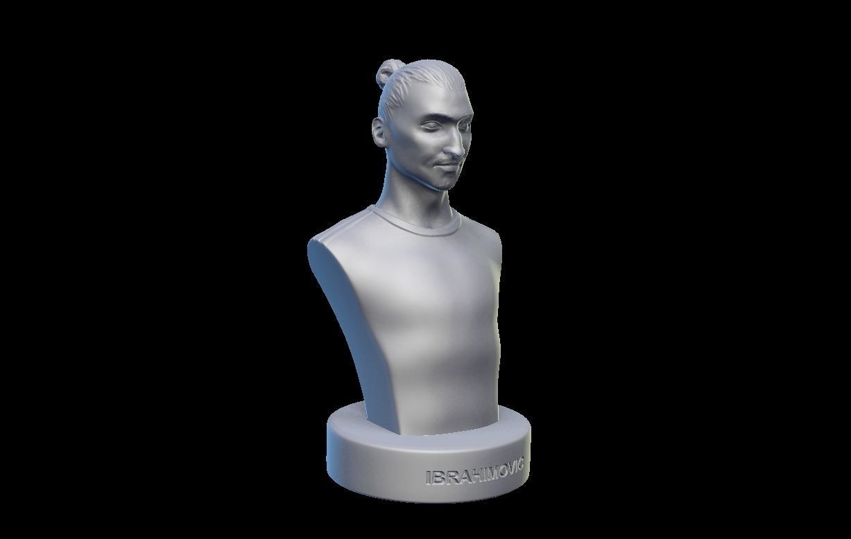 Zlatan Ibrahimovic Bust model 3D model 3D printable | CGTrader
