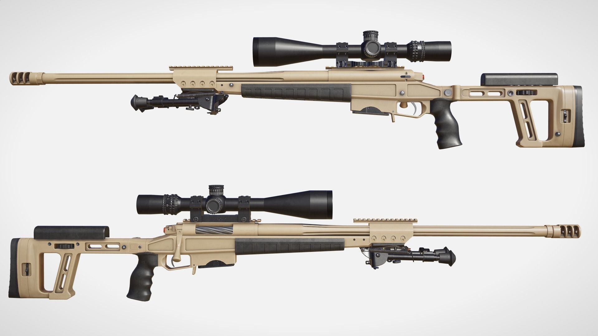 3D model Sniper rifle ORSIS T-5000 VR / AR / low-poly | CGTrader