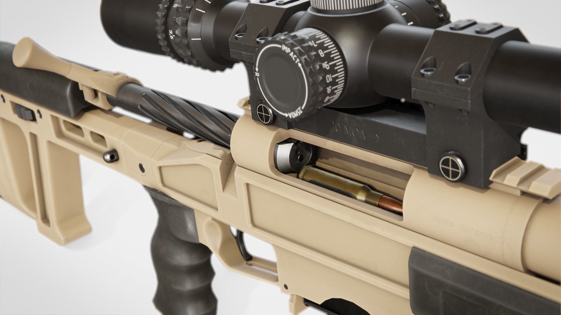 3D model Sniper rifle ORSIS T-5000 VR / AR / low-poly | CGTrader